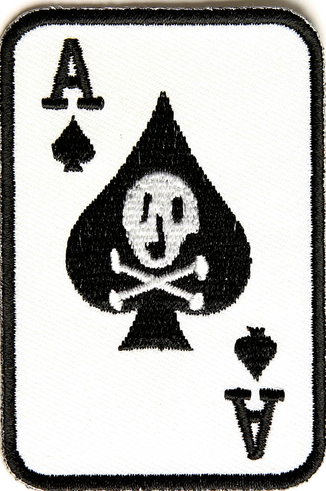 Skull Ace Of Spades Patch | Skull Patches -TheCheapPlace