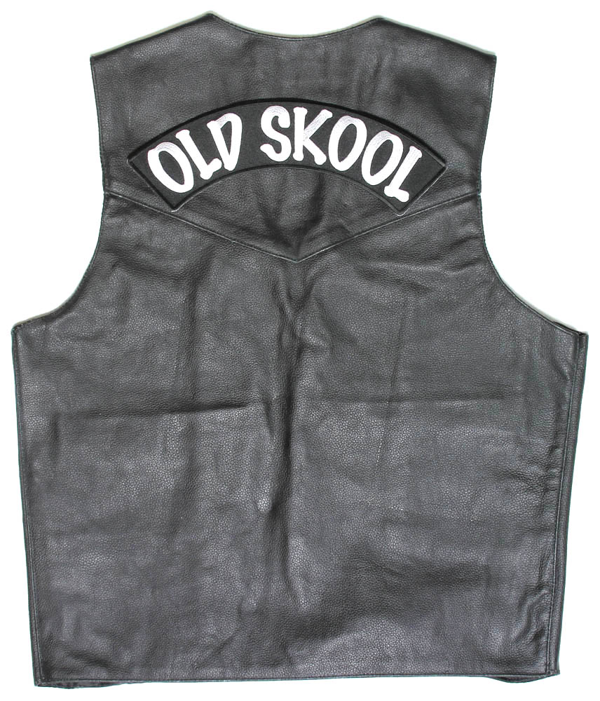 Old Skool Large Rocker - Motorcycle Jacket Patch | Embroidered Patches ...