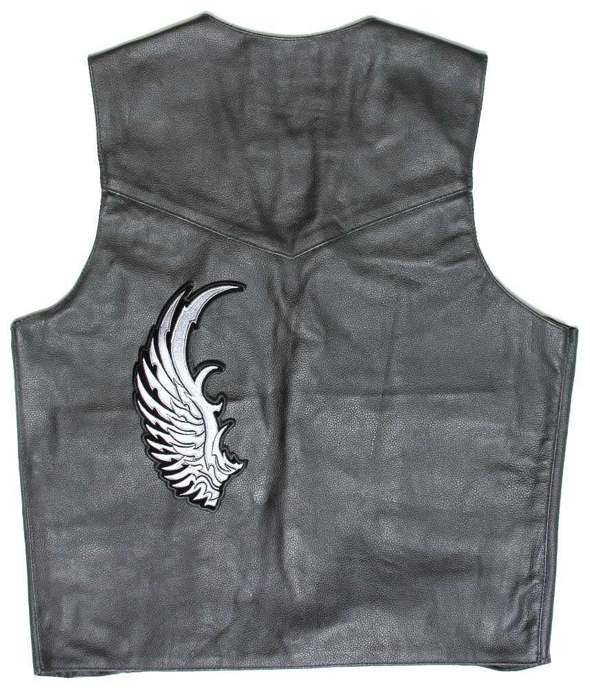 Left Silver Eagle Wing Patch, Large Eagle Back Patches by Ivamis Patches