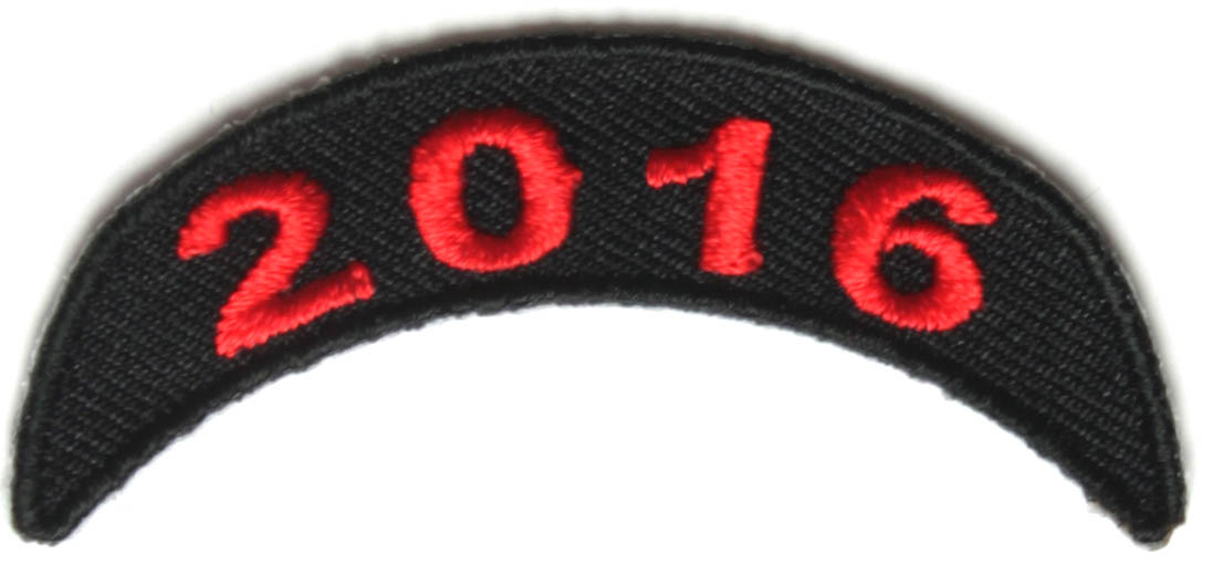 2016 Red Upper Rocker Patch | Year Rockers -TheCheapPlace