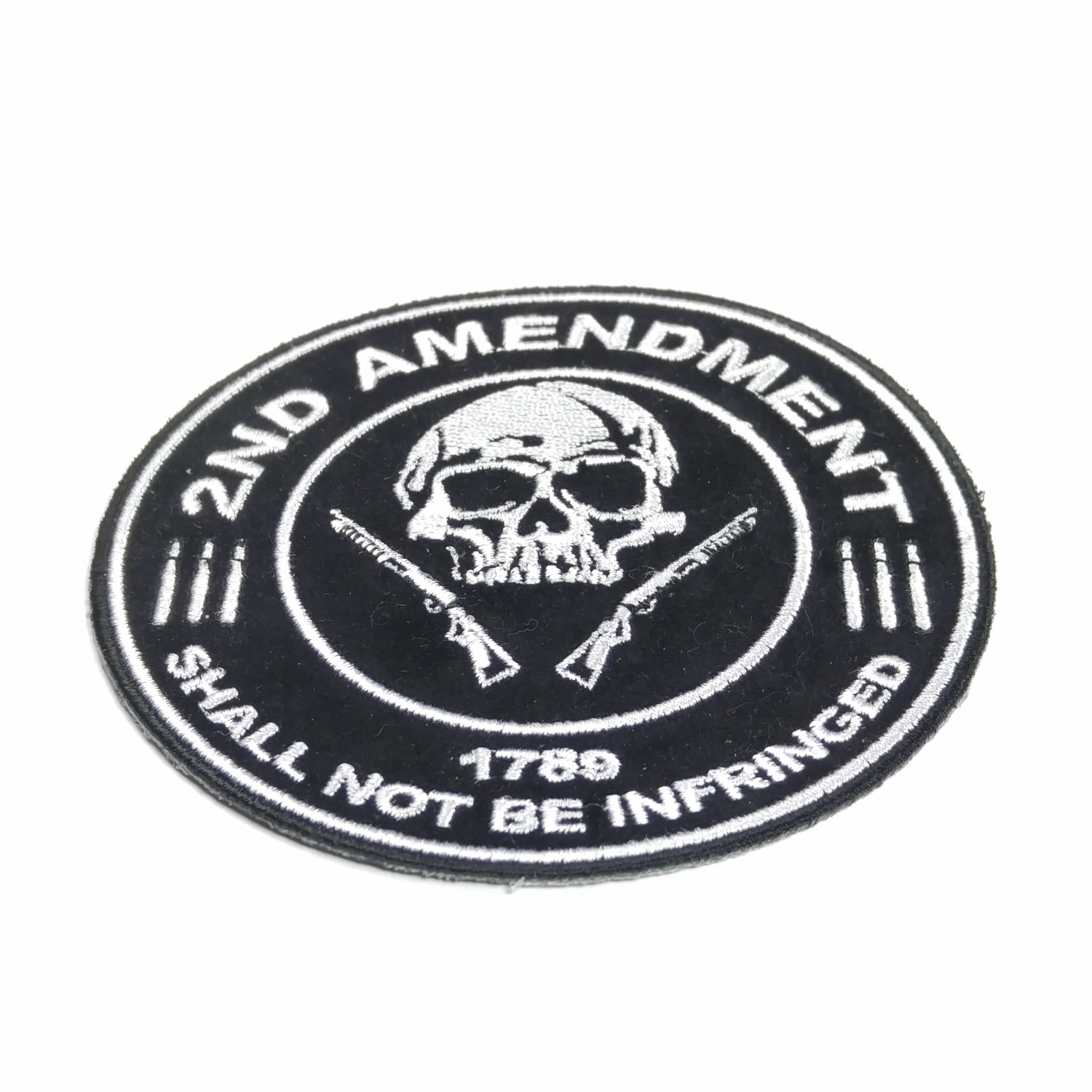 2nd Amendment Shall Not Be Infringed Skull 1789 Small PATCH | 2nd ...