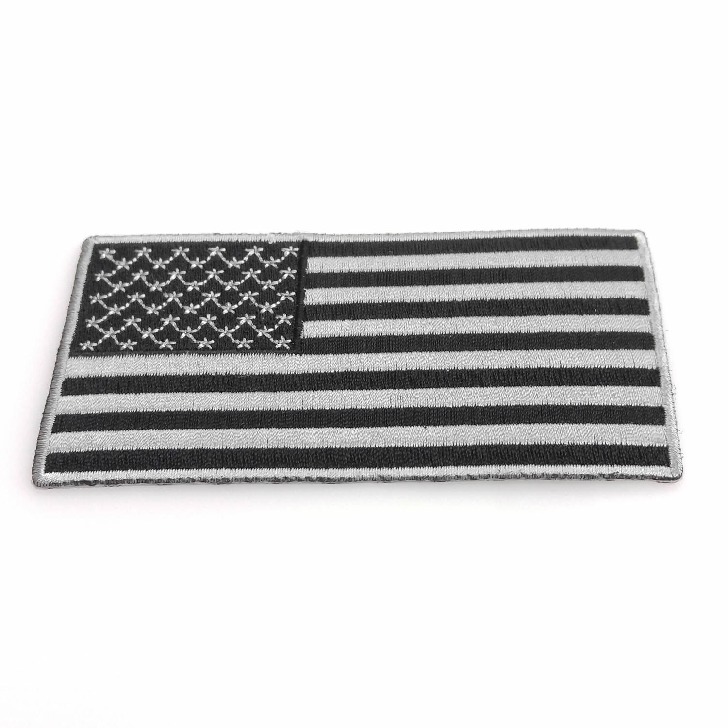 US Flag Patch Black and Gray 4 Inch | American Flag Patches -TheCheapPlace