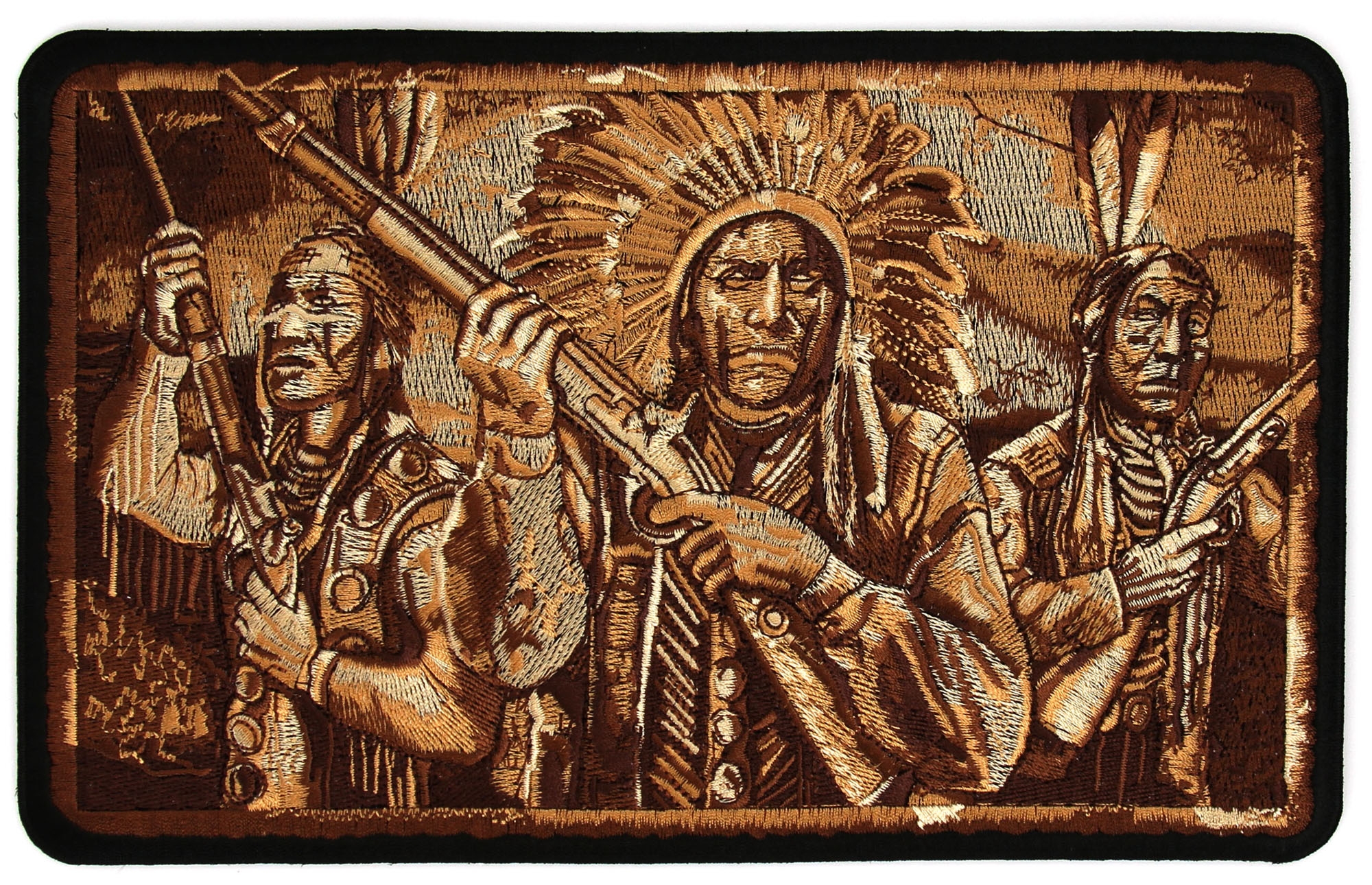 Native Indian Homeland Security Back Patch