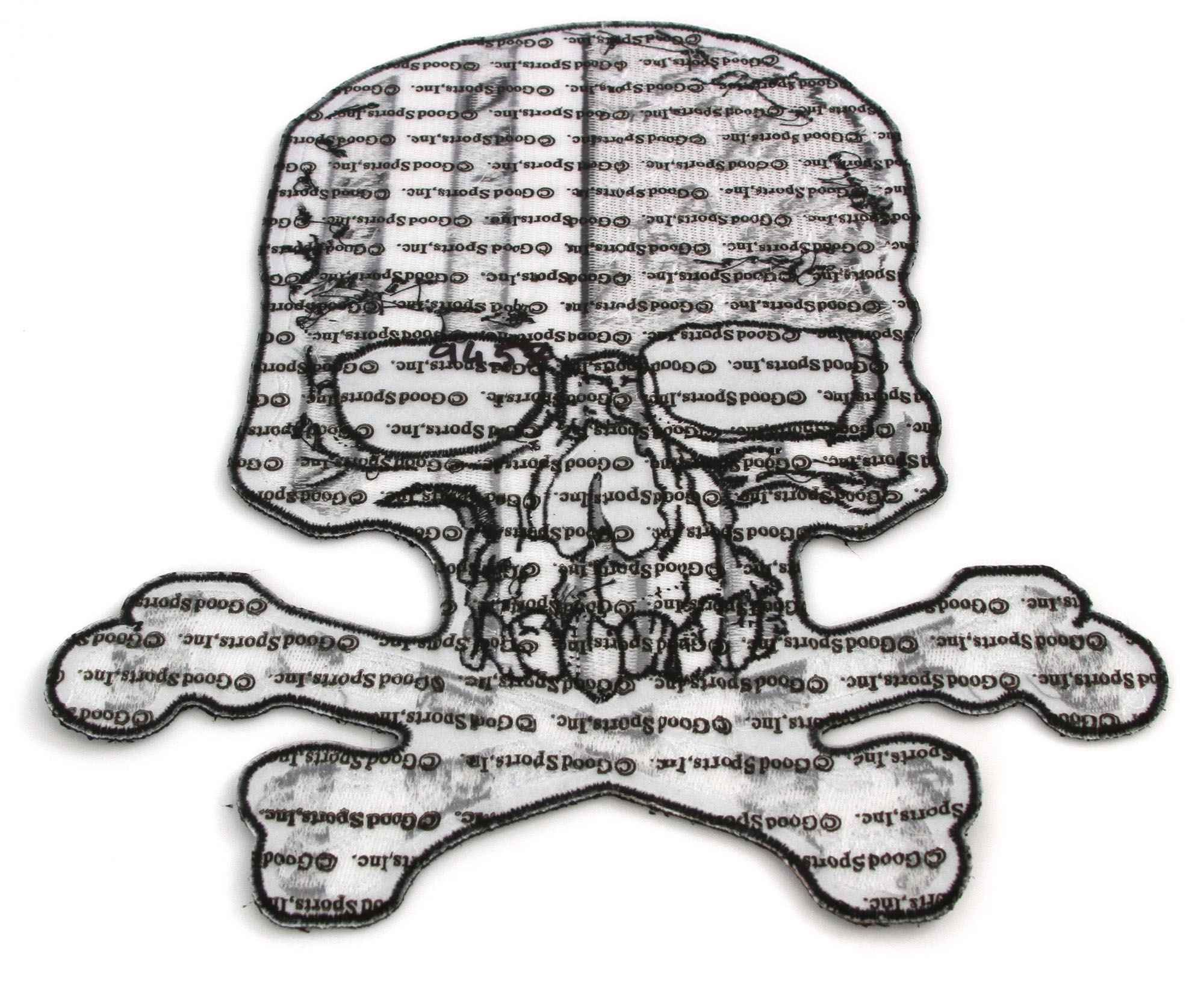 Subdued American Flag Skull Back Patch