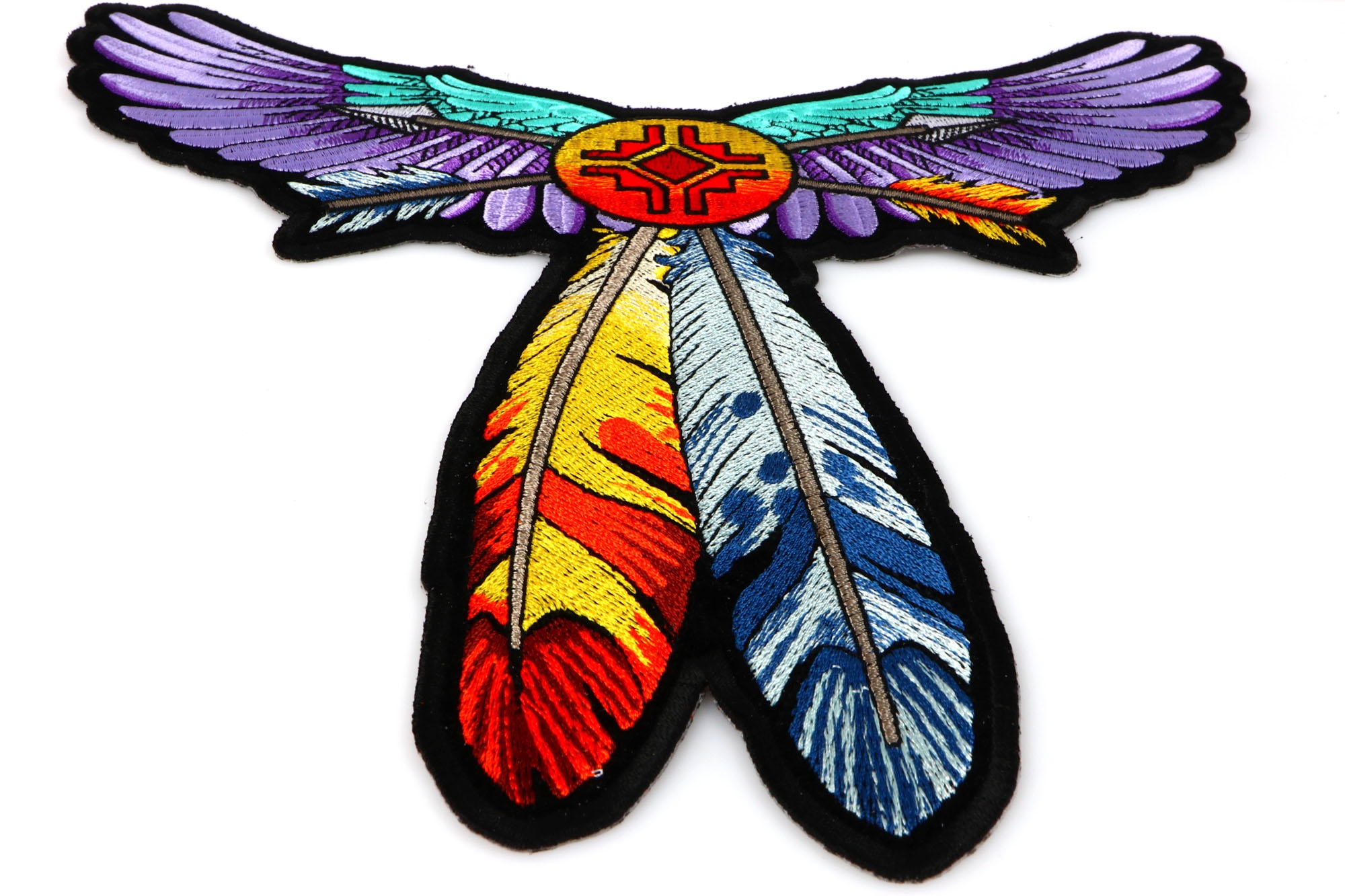 Wings and Arrows Native Design Large Back Patch