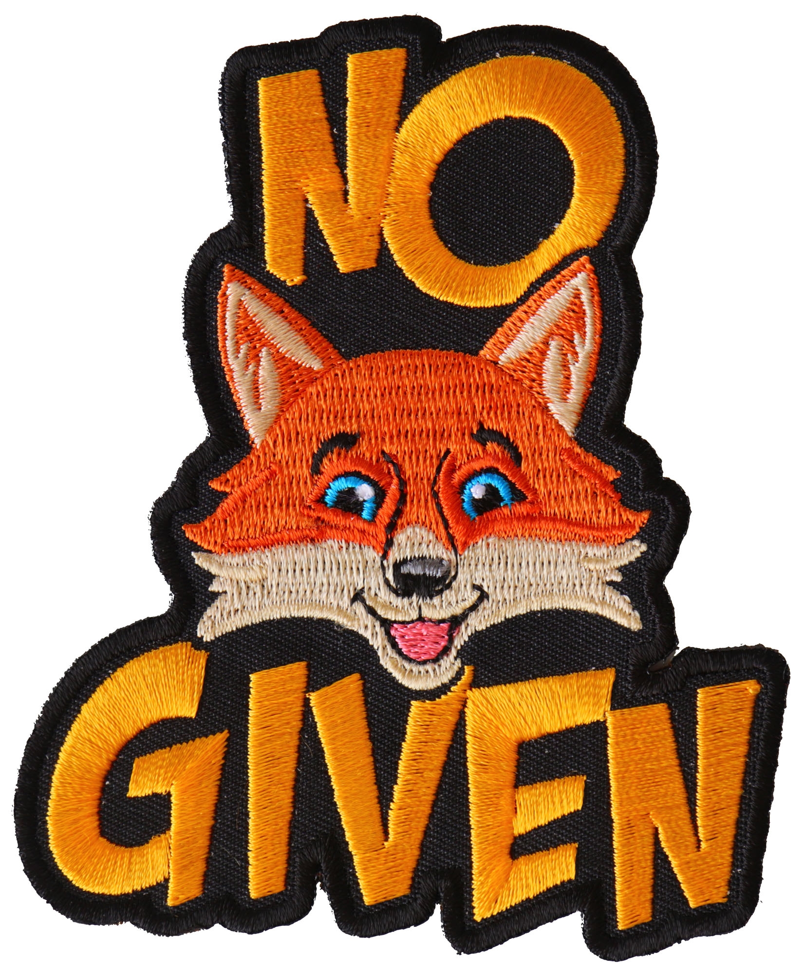 No Fox Given Funny Patch for Sewing or Ironing on to Clothes by Ivamis ...
