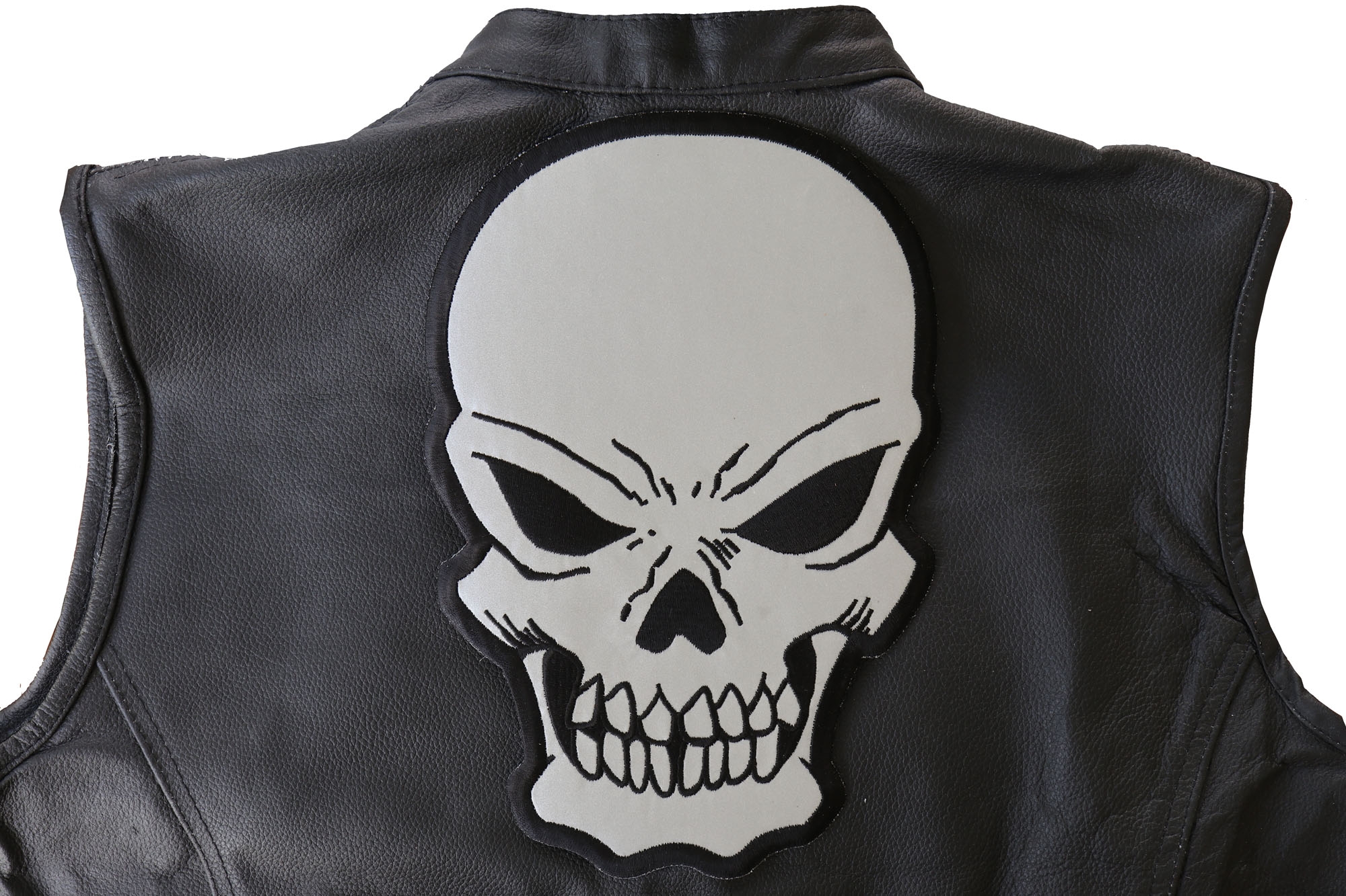 Skull Patch, Large Skull Patches for Biker Jackets by Ivamis Patches