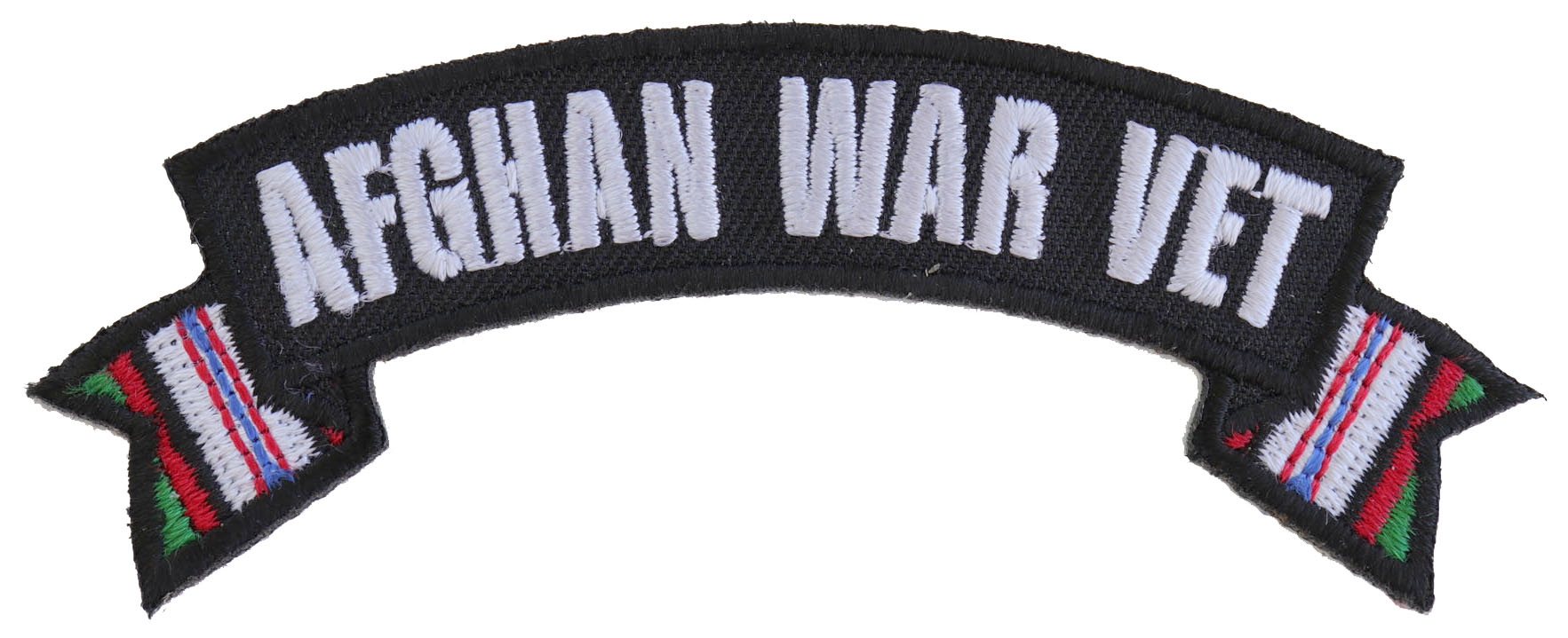 Afghan War Vet Small Ribbon Rocker | US Military Veteran Patches by ...