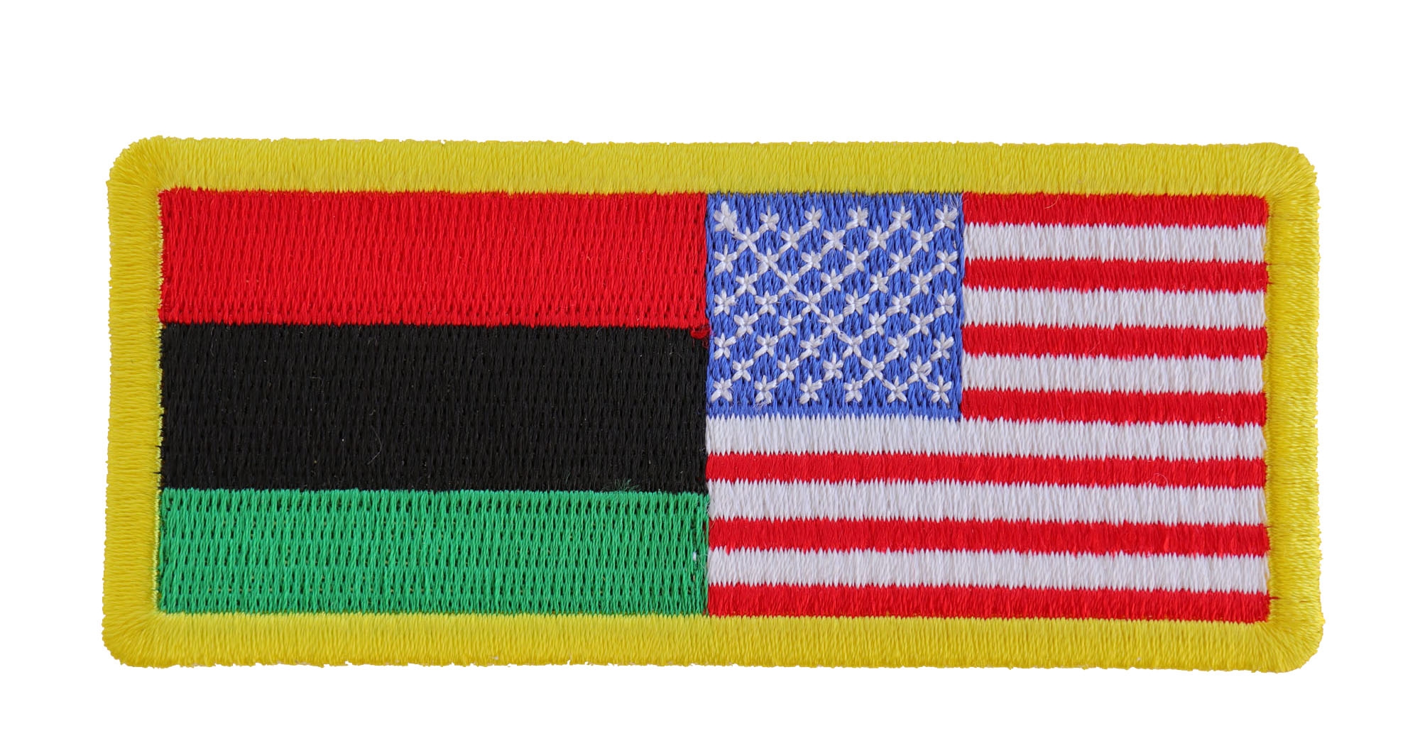 African American Iron On Flag Patch | Embroidered Patches by Ivamis Patches
