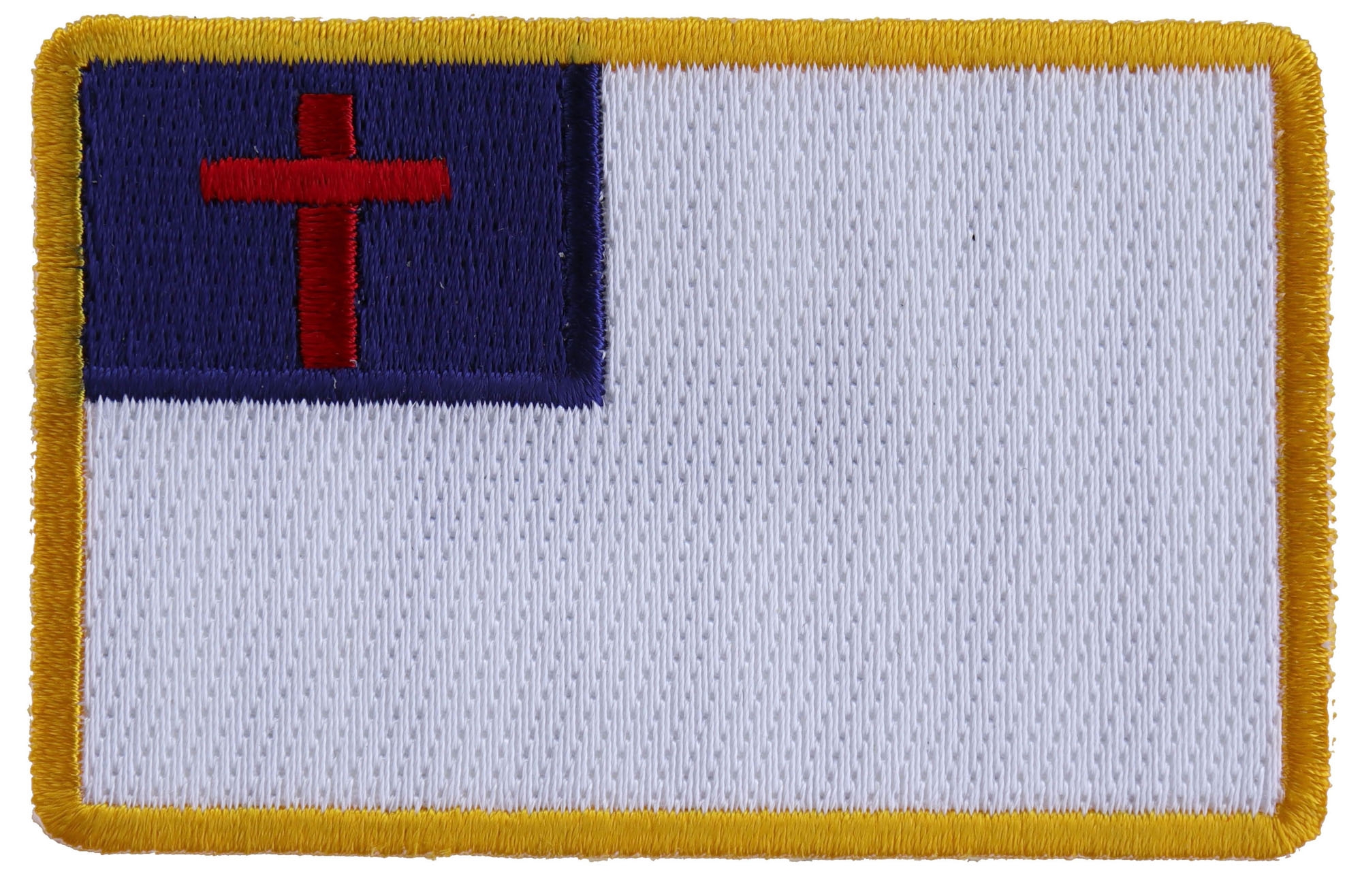 Iron On Christian Flag Small Patch | Embroidered Patches by Ivamis Patches