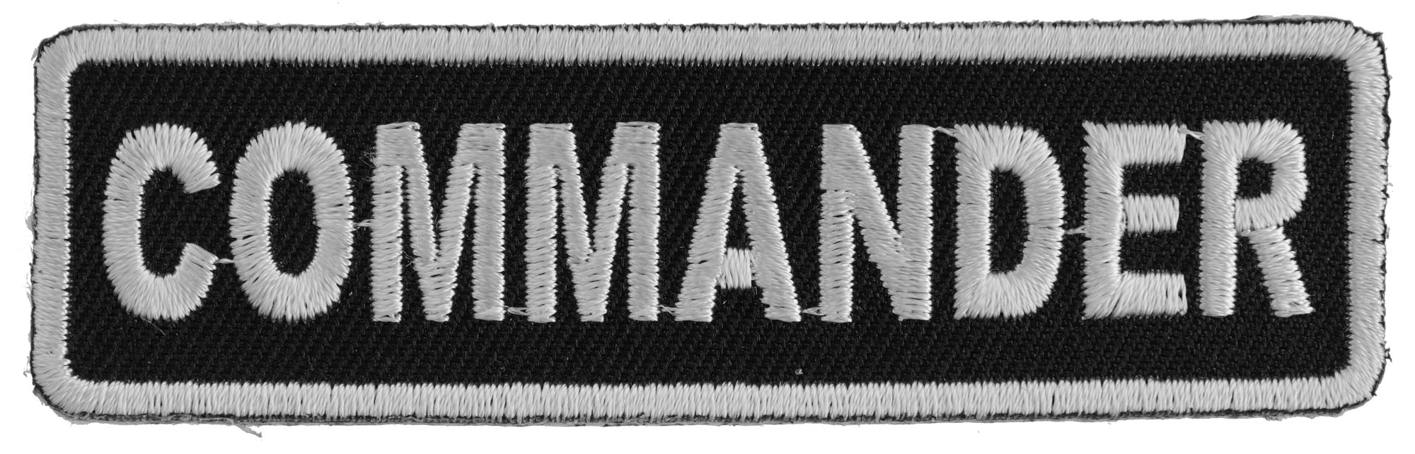 Commander Patch - Motorcycle Club Rank Patches for Bikers by Ivamis Patches
