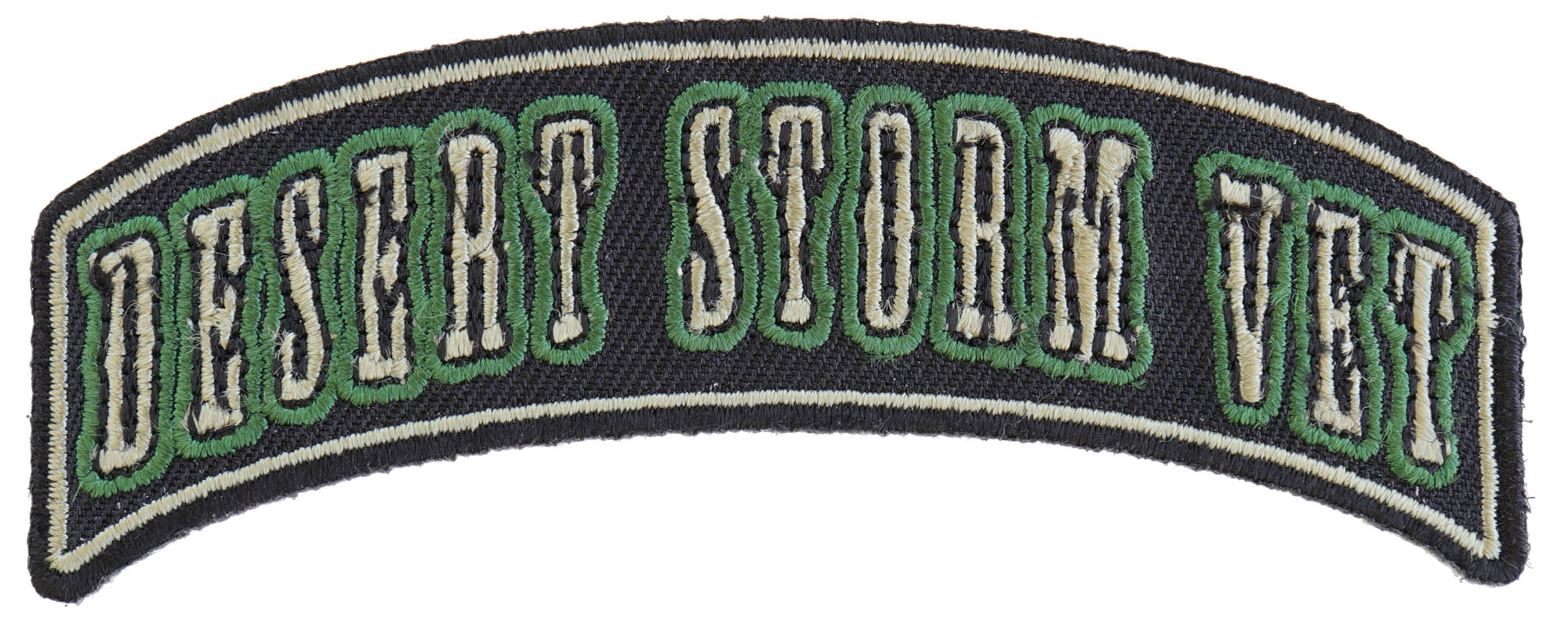 Desert Storm Vet Rocker Small Patch | US Military Veteran Patches by ...