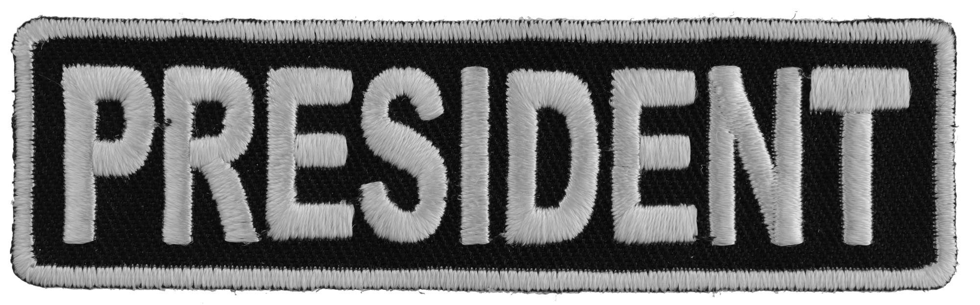 President Patch, Motorcycle Club Patches for Bikers by Ivamis Patches