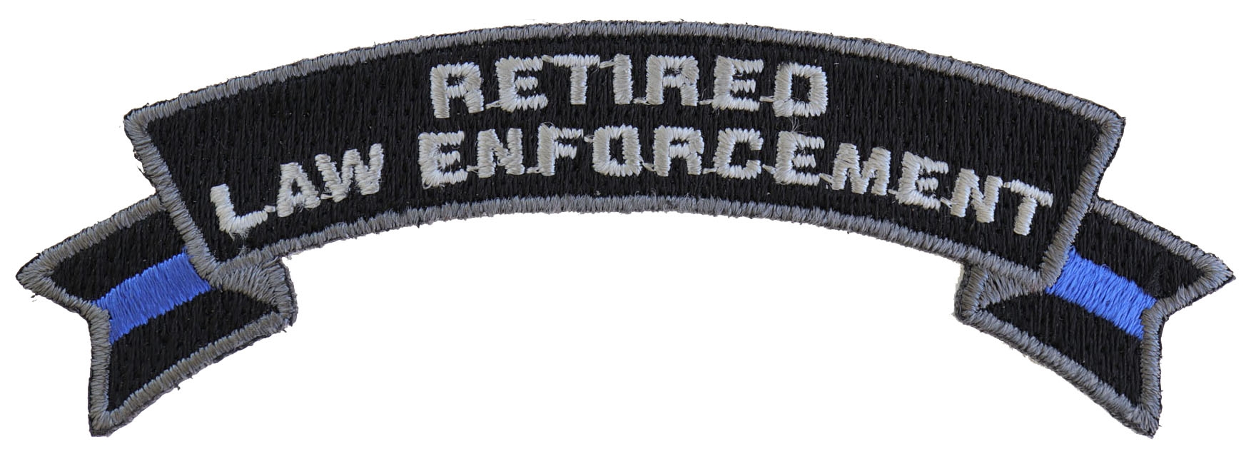 Retired Law Enforcement Rocker Patch by Ivamis Patches