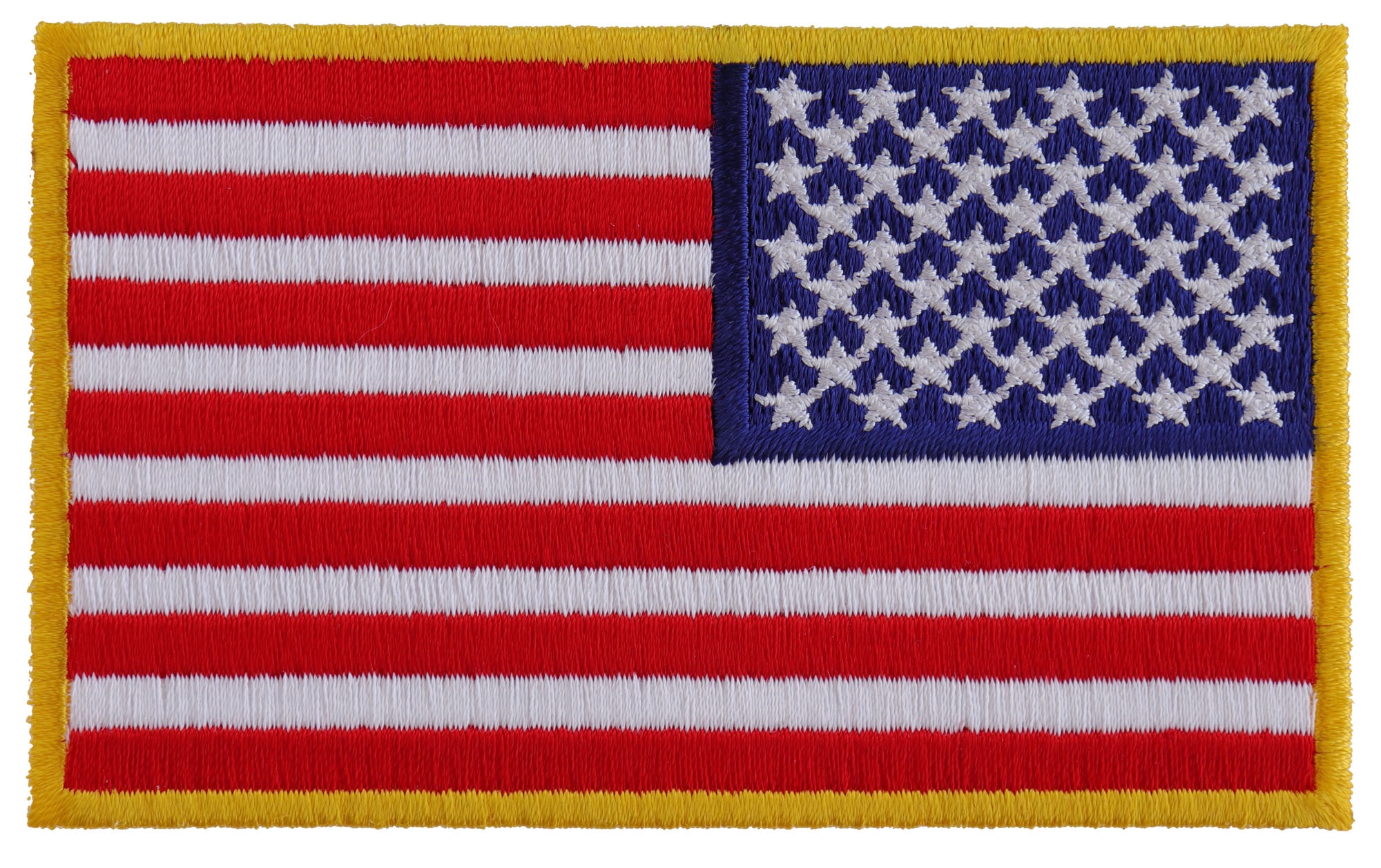 Embroidered Reversed US Flag 4 Inch | Embroidered Patches by Ivamis Patches