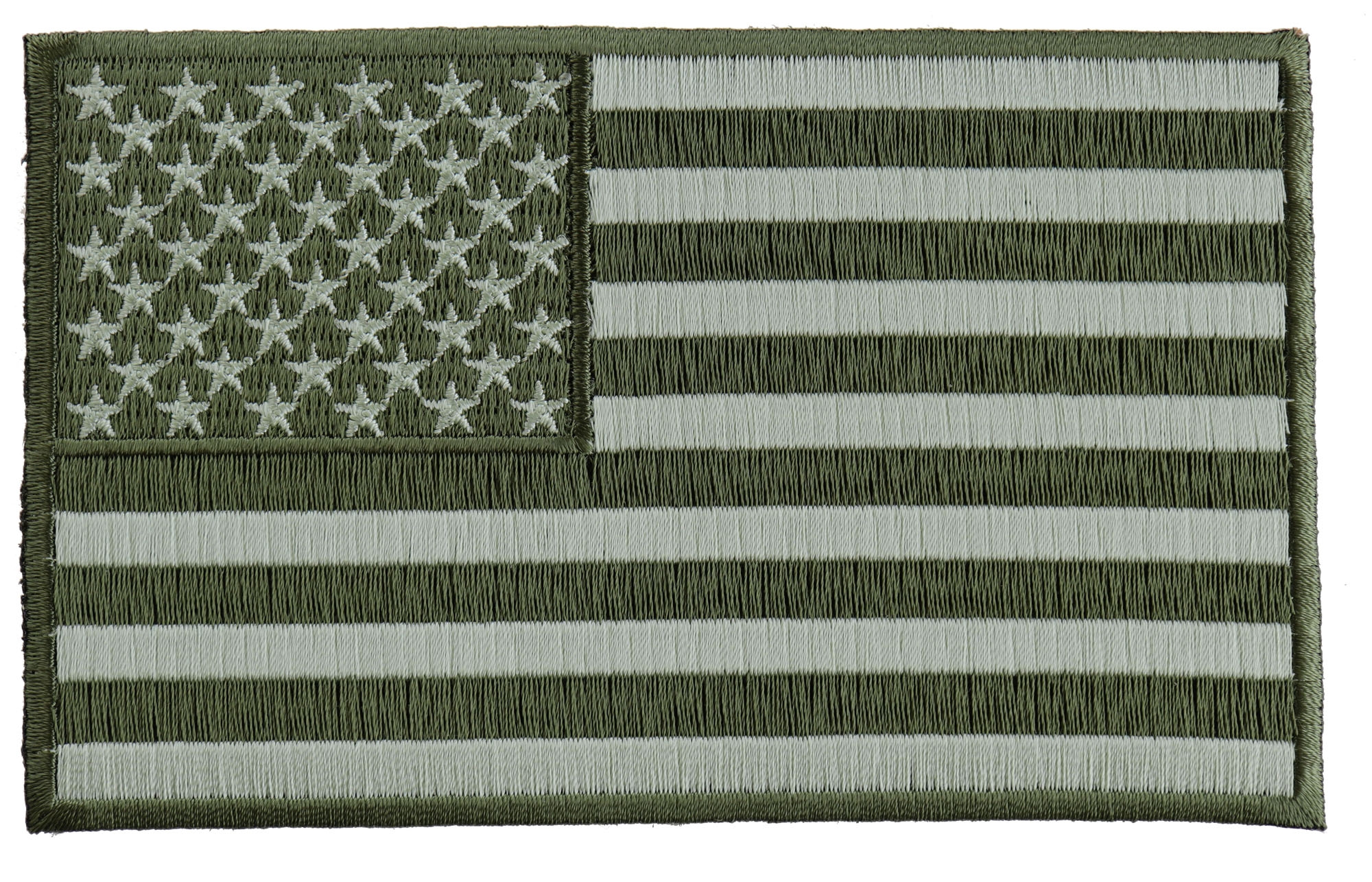Subdued Green American Flag Patch by Ivamis Patches