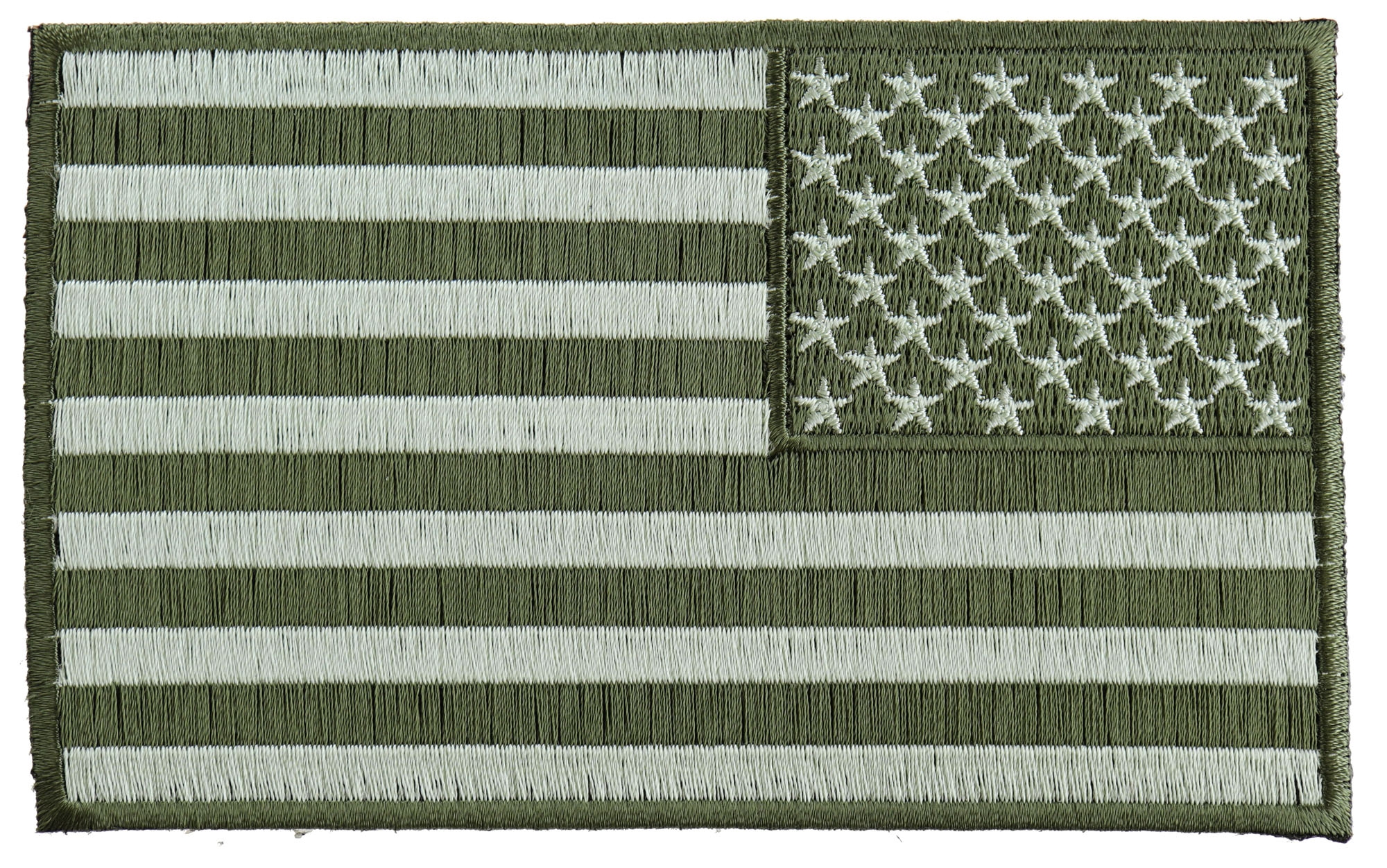Subdued Green American REVERSED Flag Patch by Ivamis Patches