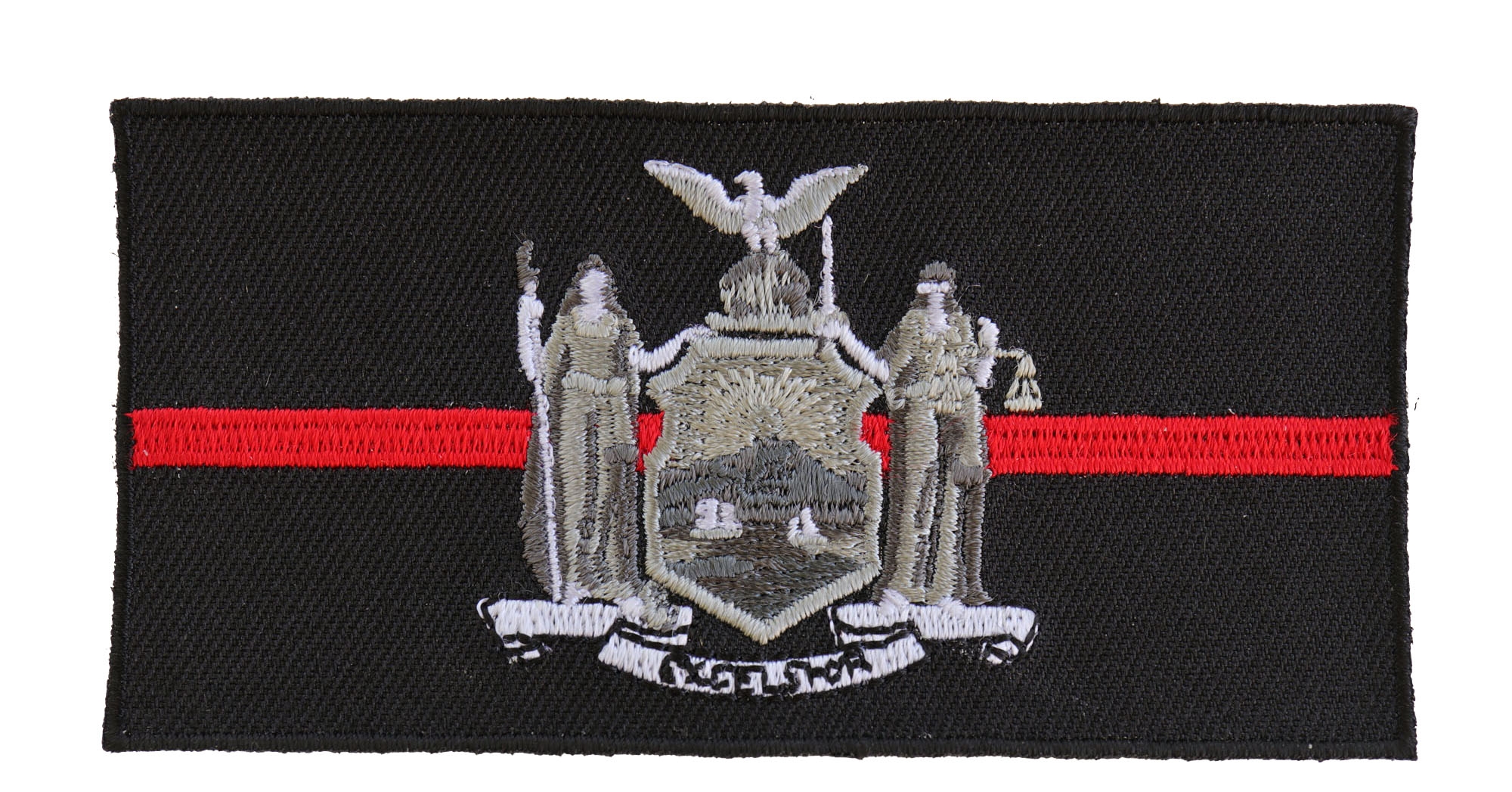 Thin Red Line New York State Flag Patch For Firefighters | Embroidered ...