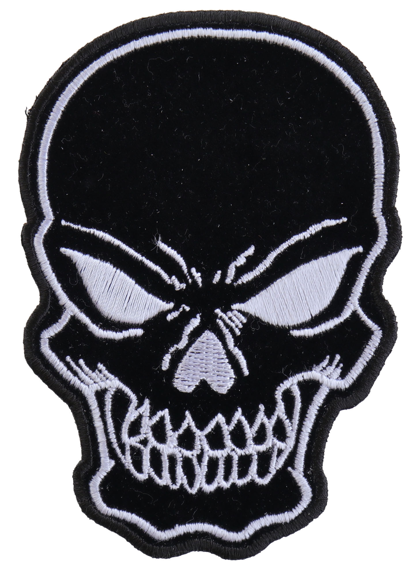 Black Skull Patch, Biker Skull Patches by Ivamis Patches