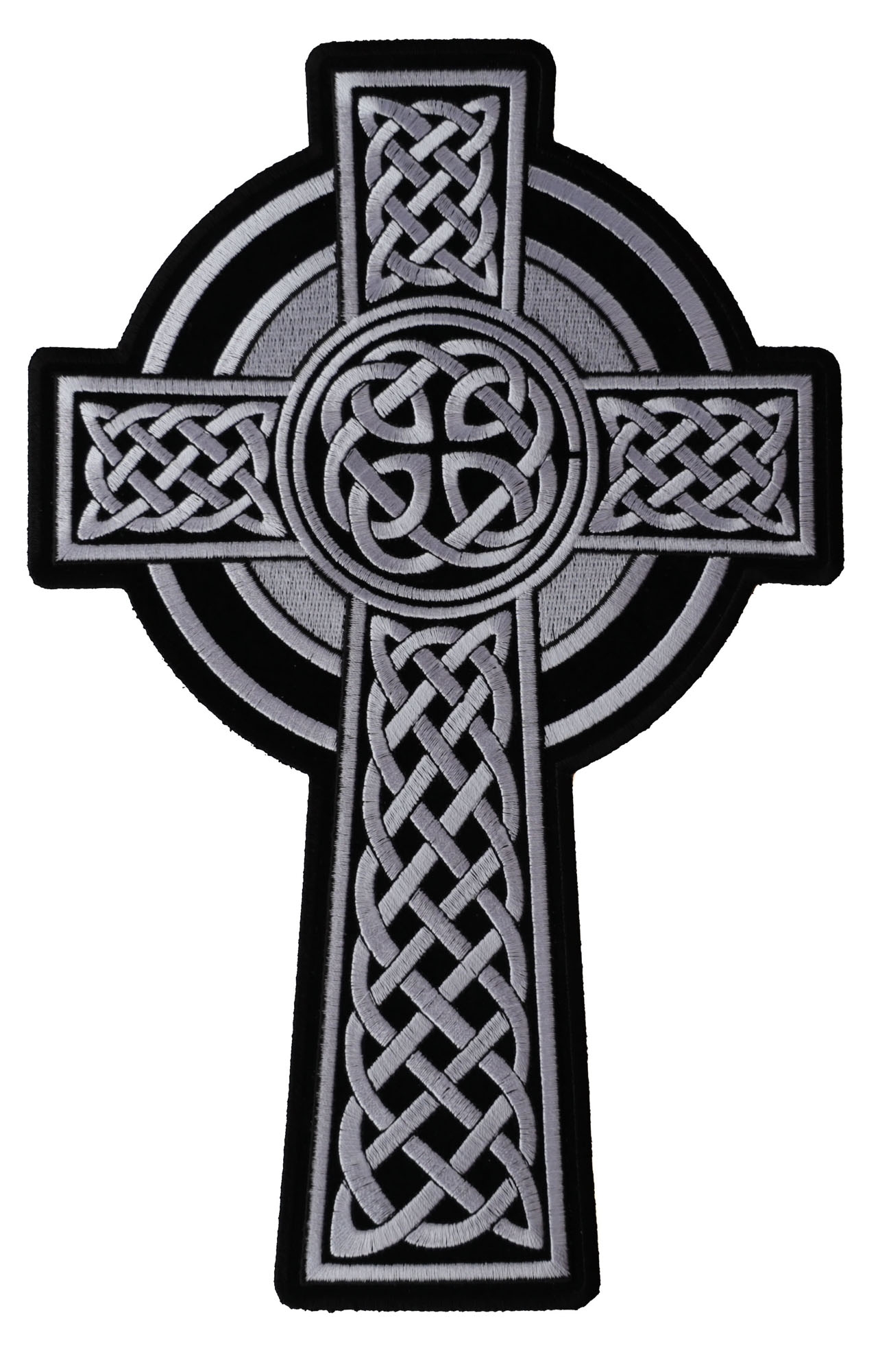 Celtic Cross Patch, Large Christian Back Patches by Ivamis Patches