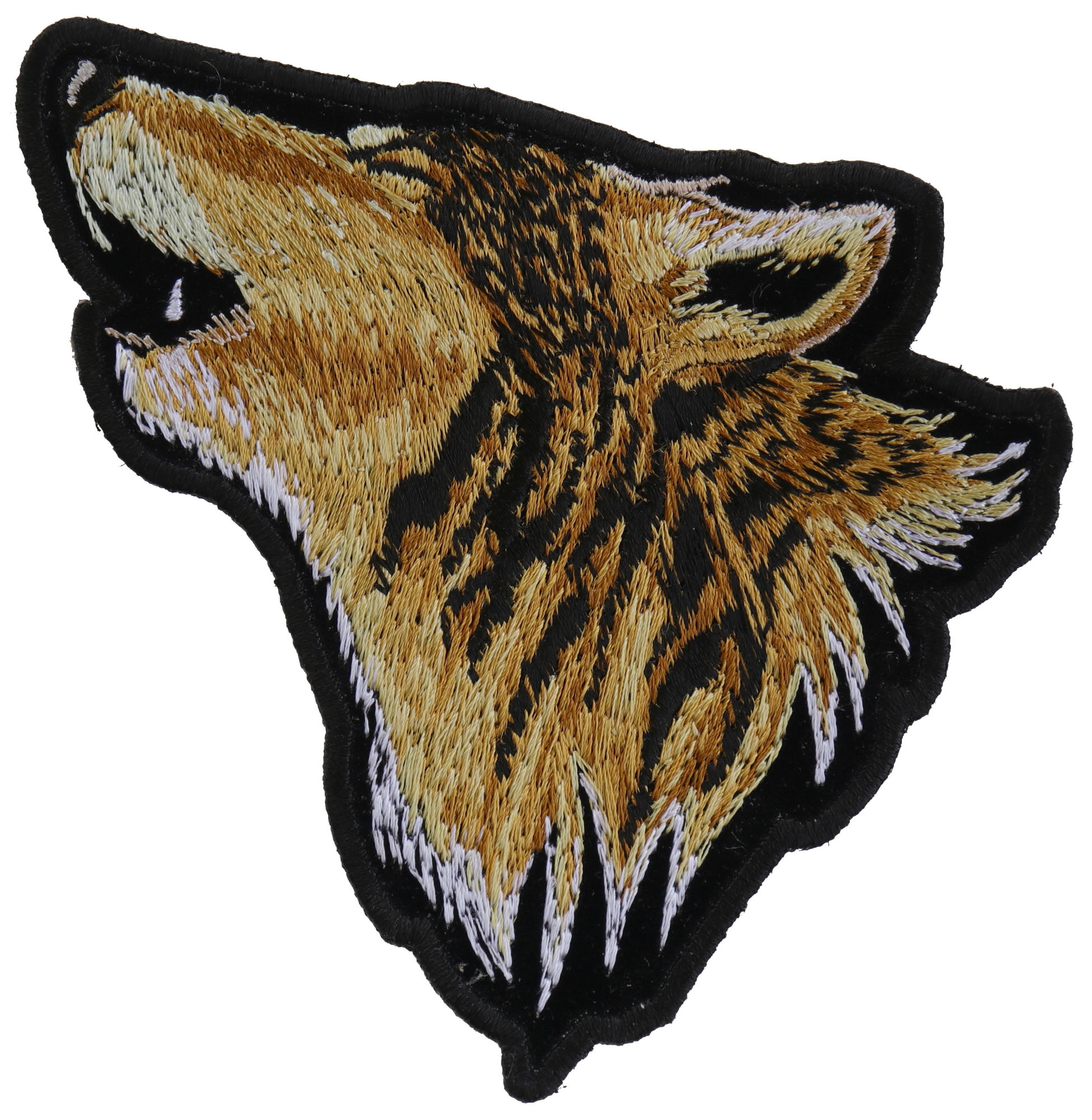 Wolf Patch for Sewing or Ironing on to Clothes by Ivamis Patches