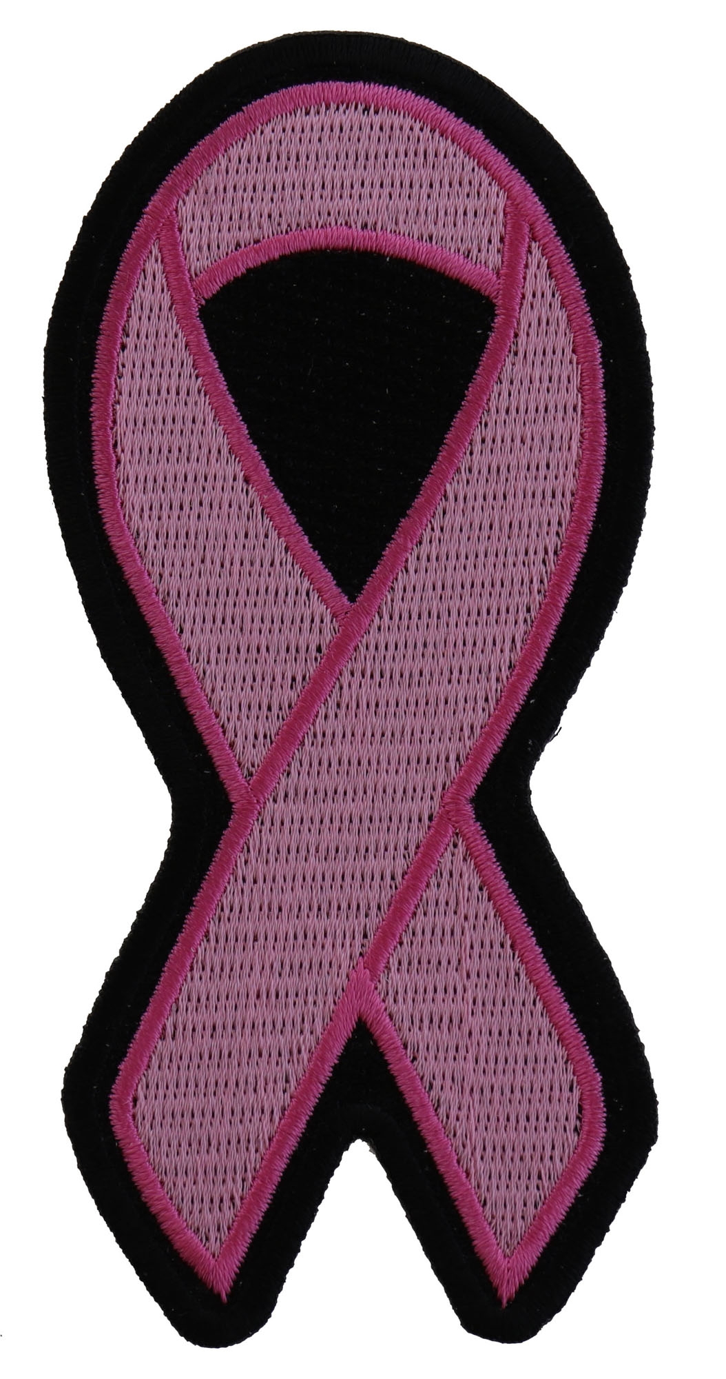Medium Sized Pink Ribbon Embroidered Iron On Patch | Embroidered ...