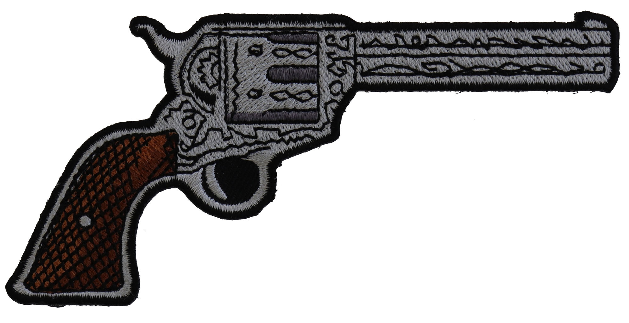 Iron On Pistol Patch - Right | Embroidered Patches by Ivamis Patches