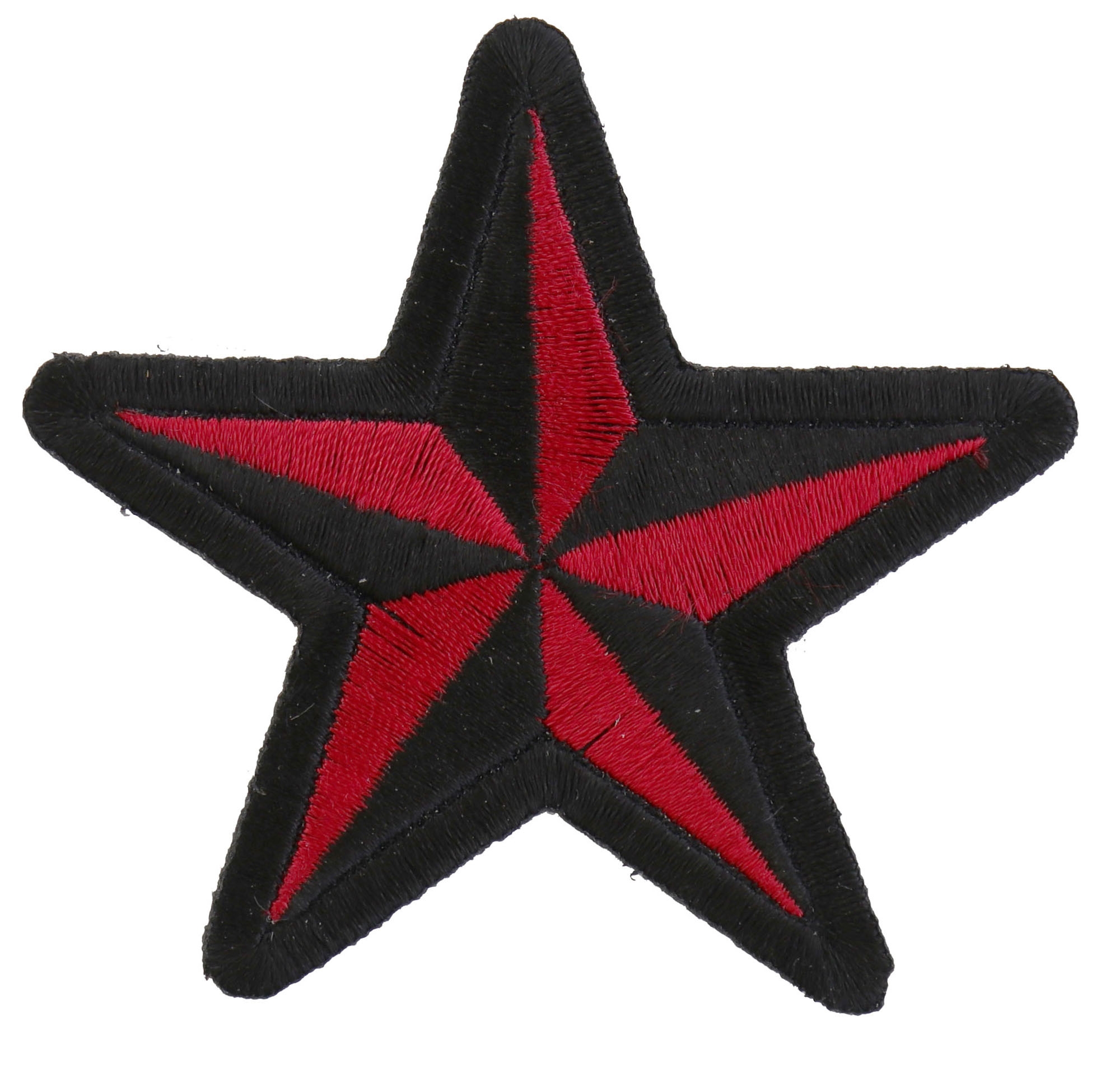 Red Black Star Novelty Iron on Patch - Iron on Novelty Patches by ...