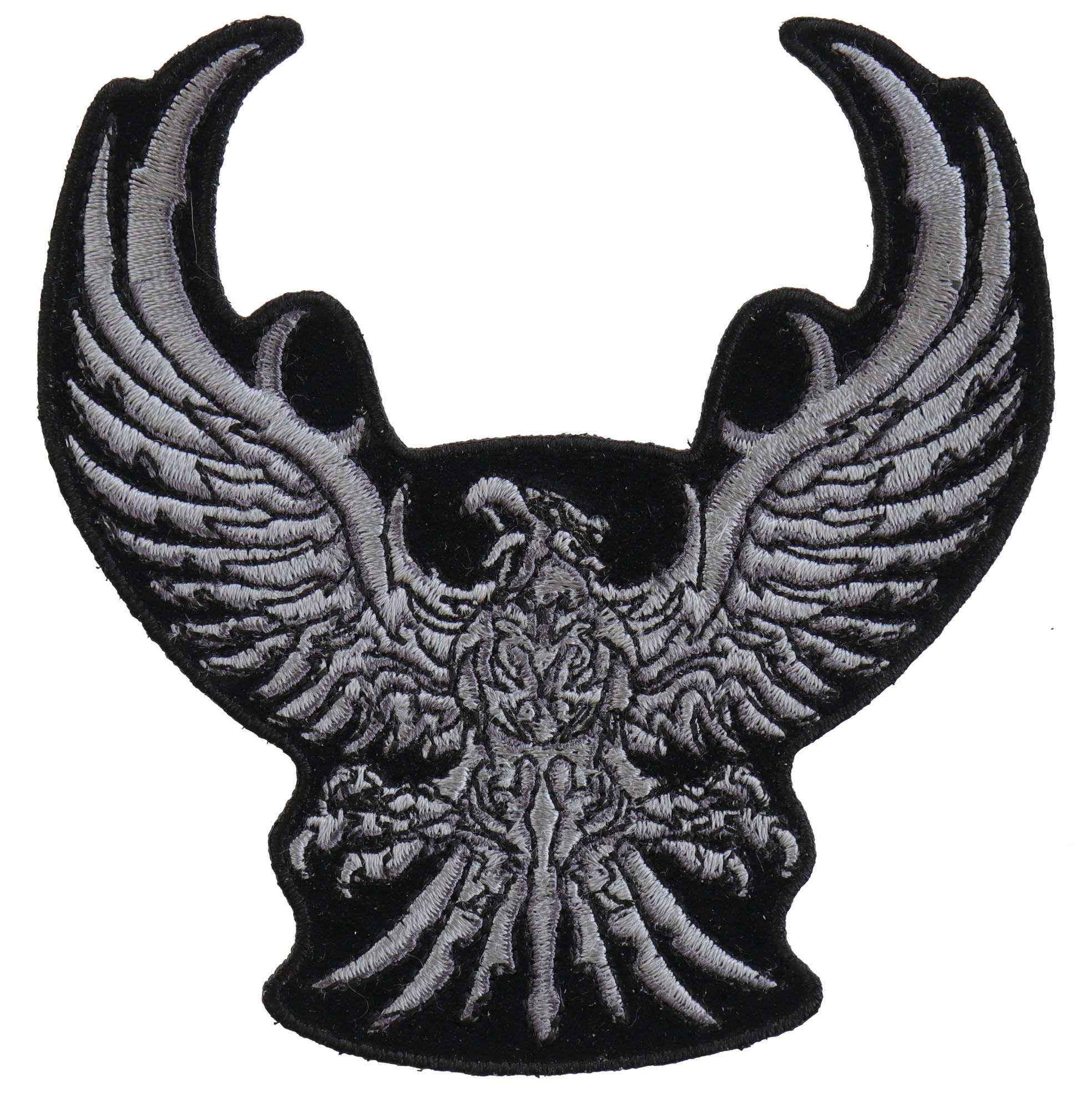 Raised Wing Eagle Patch, Biker Eagle Patches by Ivamis Patches