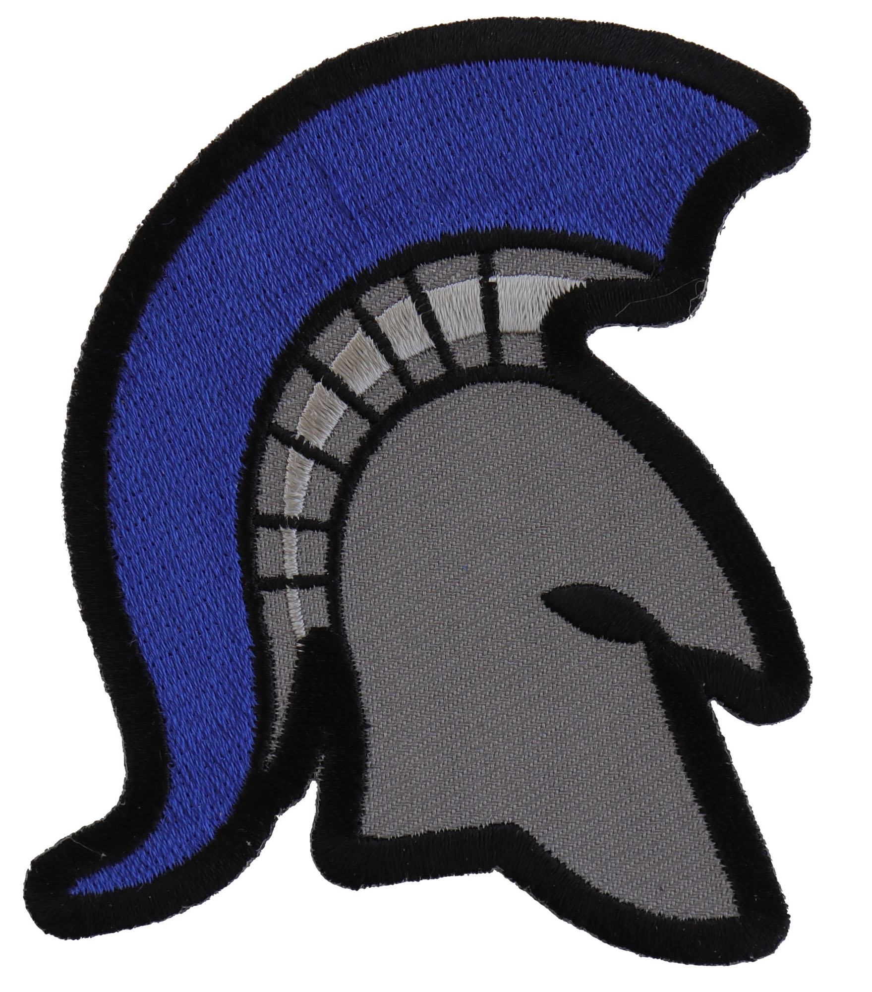 Spartan Helmet Blue Mohawk Police Patch by Ivamis Patches