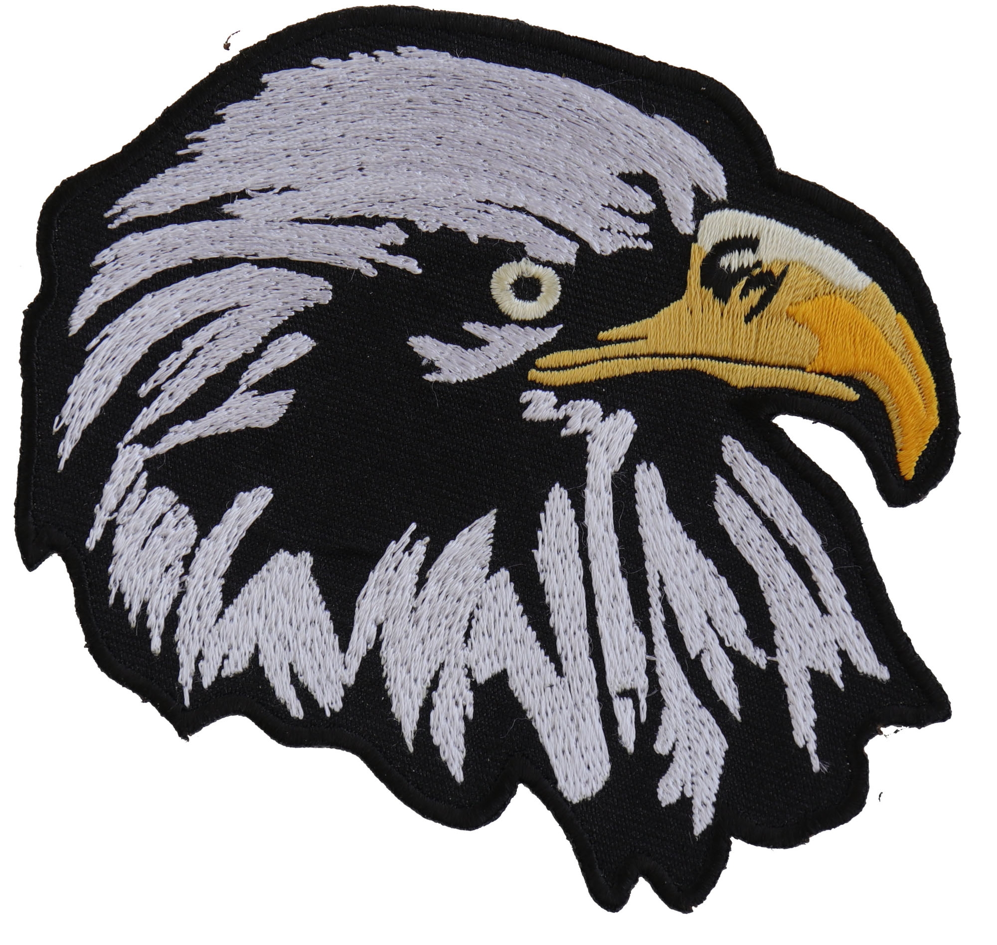 White Eagle Facing Right Patch | Embroidered Patches by Ivamis Patches