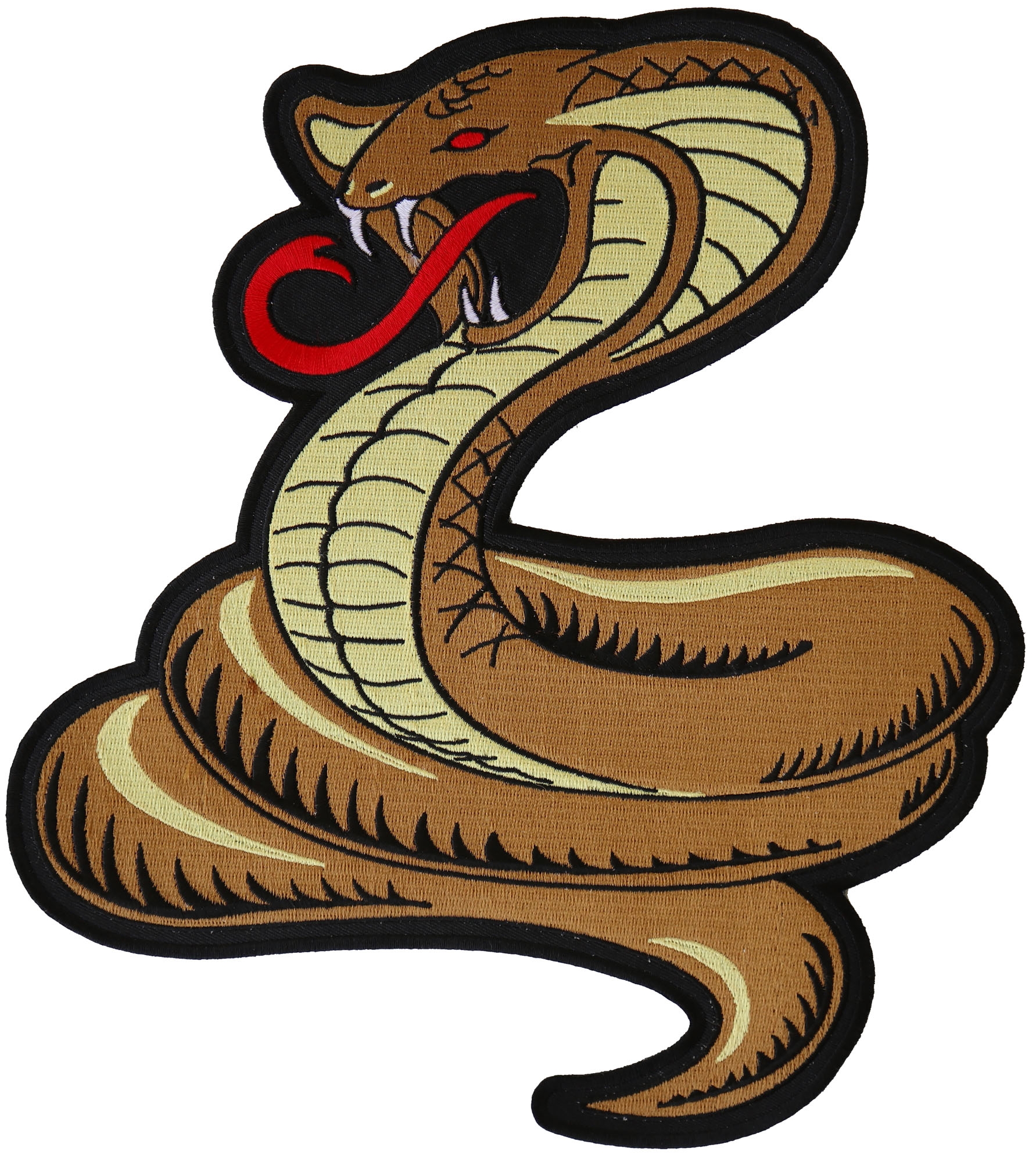 Cobra Snake Patch, Large Animal Patches for Jackets by Ivamis Patches