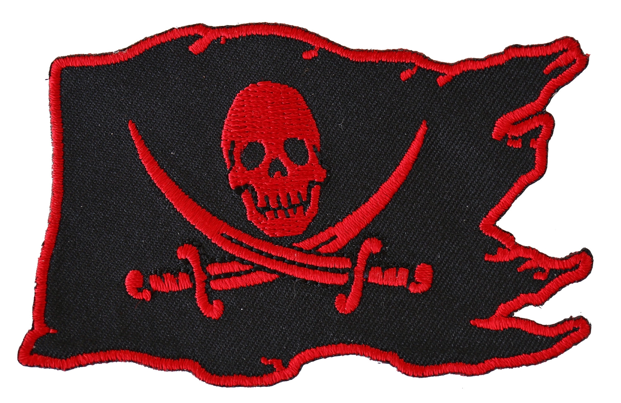 Pirate Flag Skull and Crossed Swords Patch, Skull Patches by Ivamis Patches