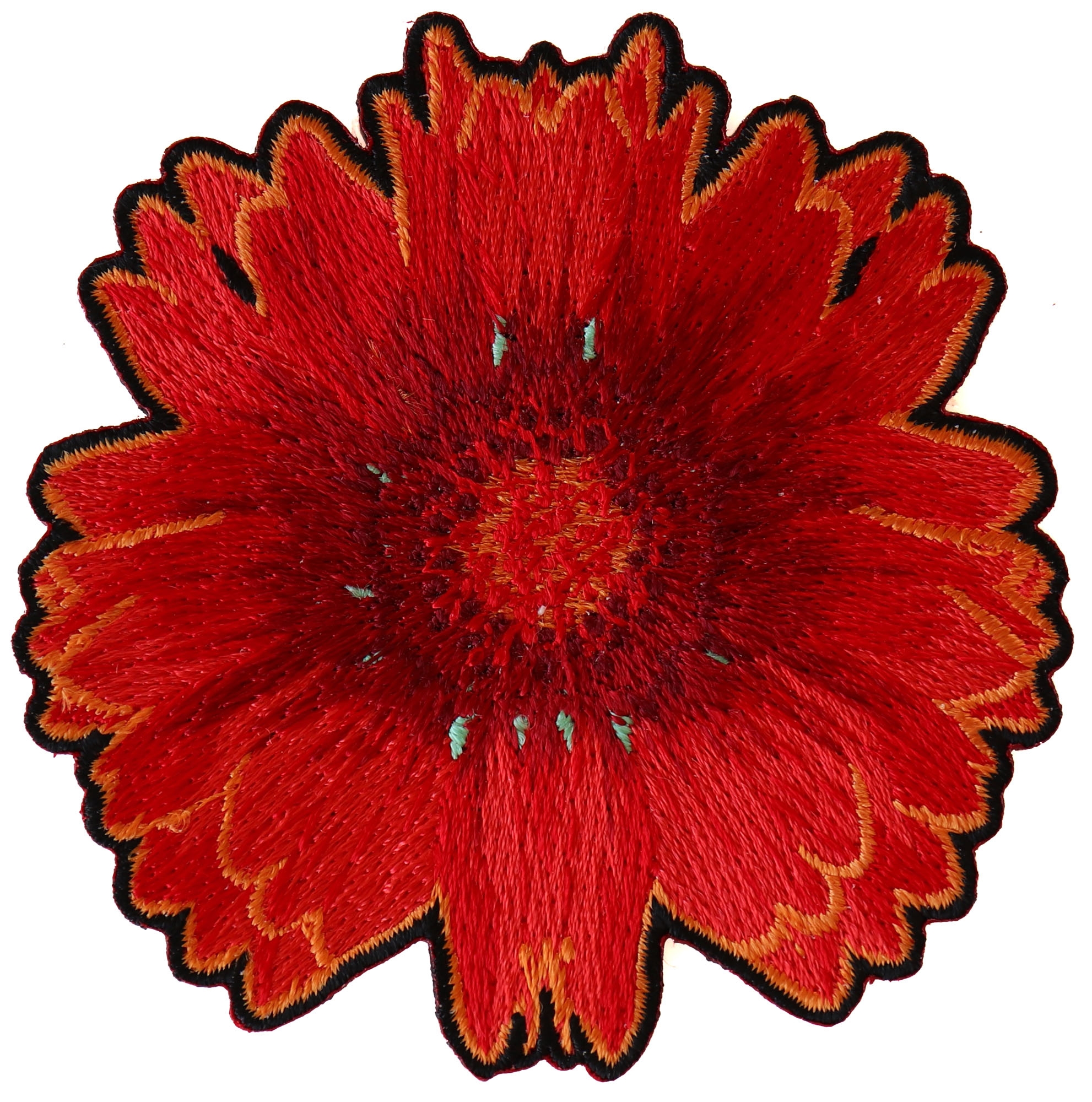 Red Orange Flower Patch by Ivamis Patches
