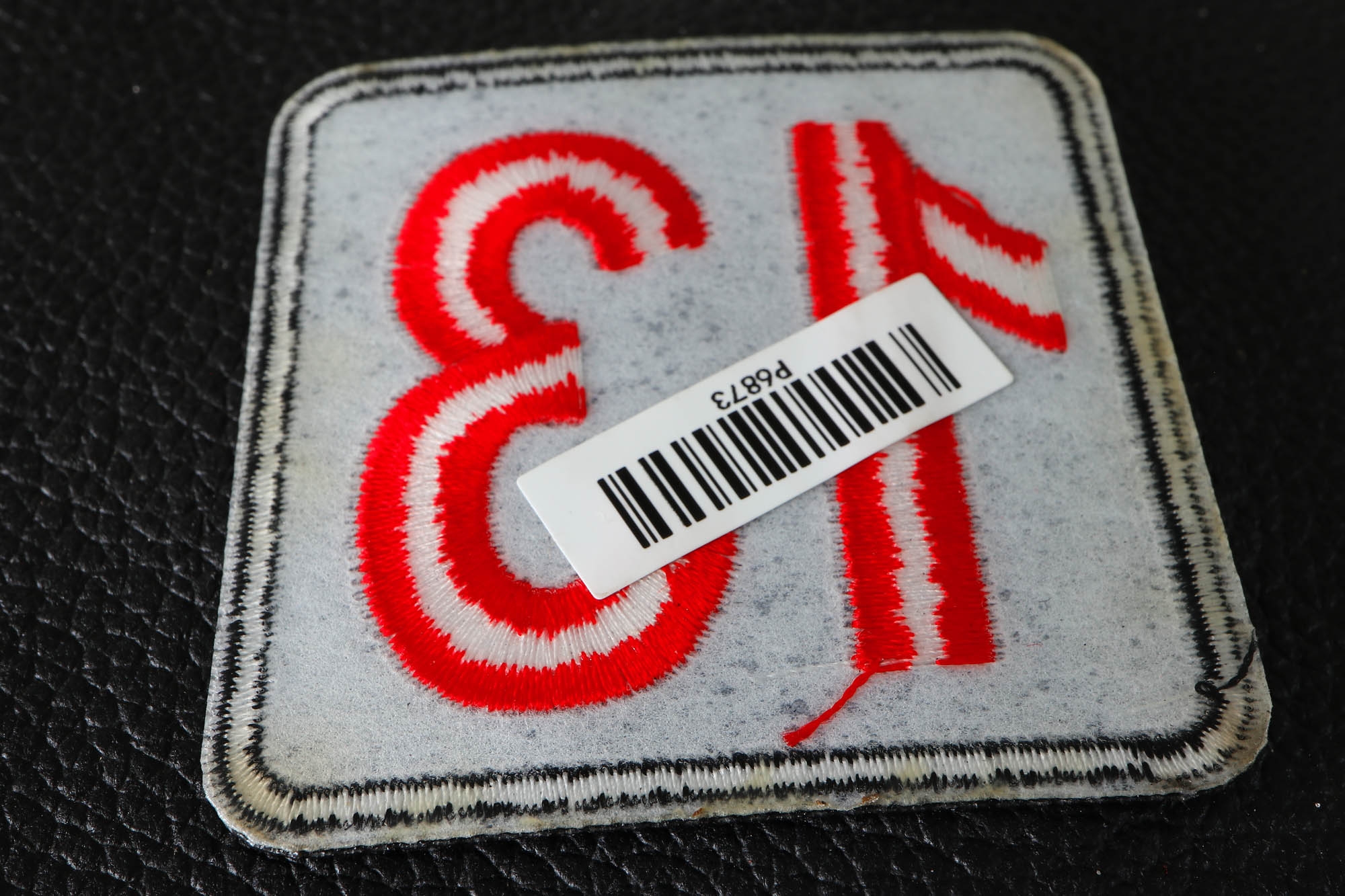 13 Patch Black Red Square - TheCheapPlace