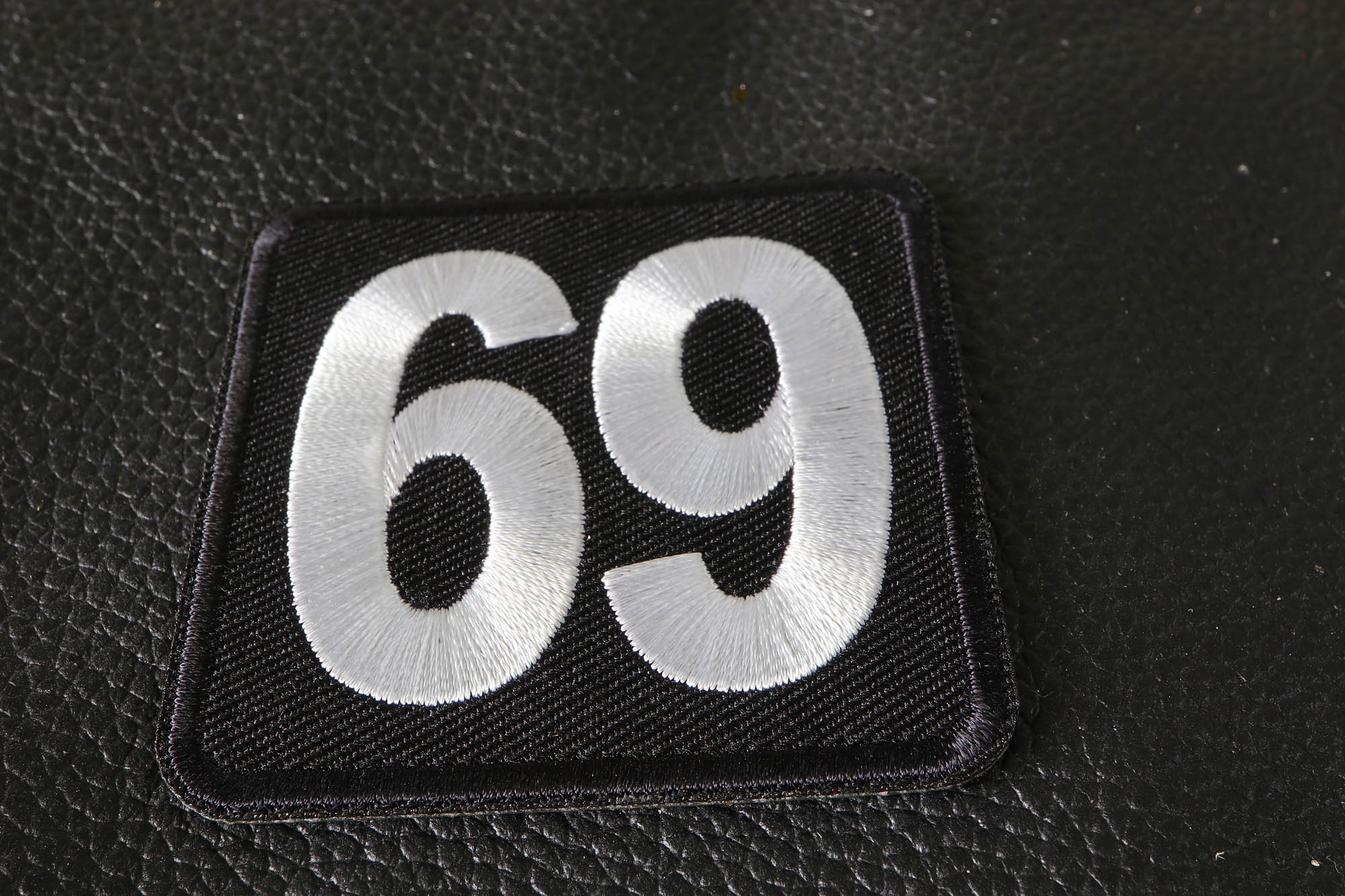 69 Patch, Iron on Patch, Embroidered by Ivamis Patches
