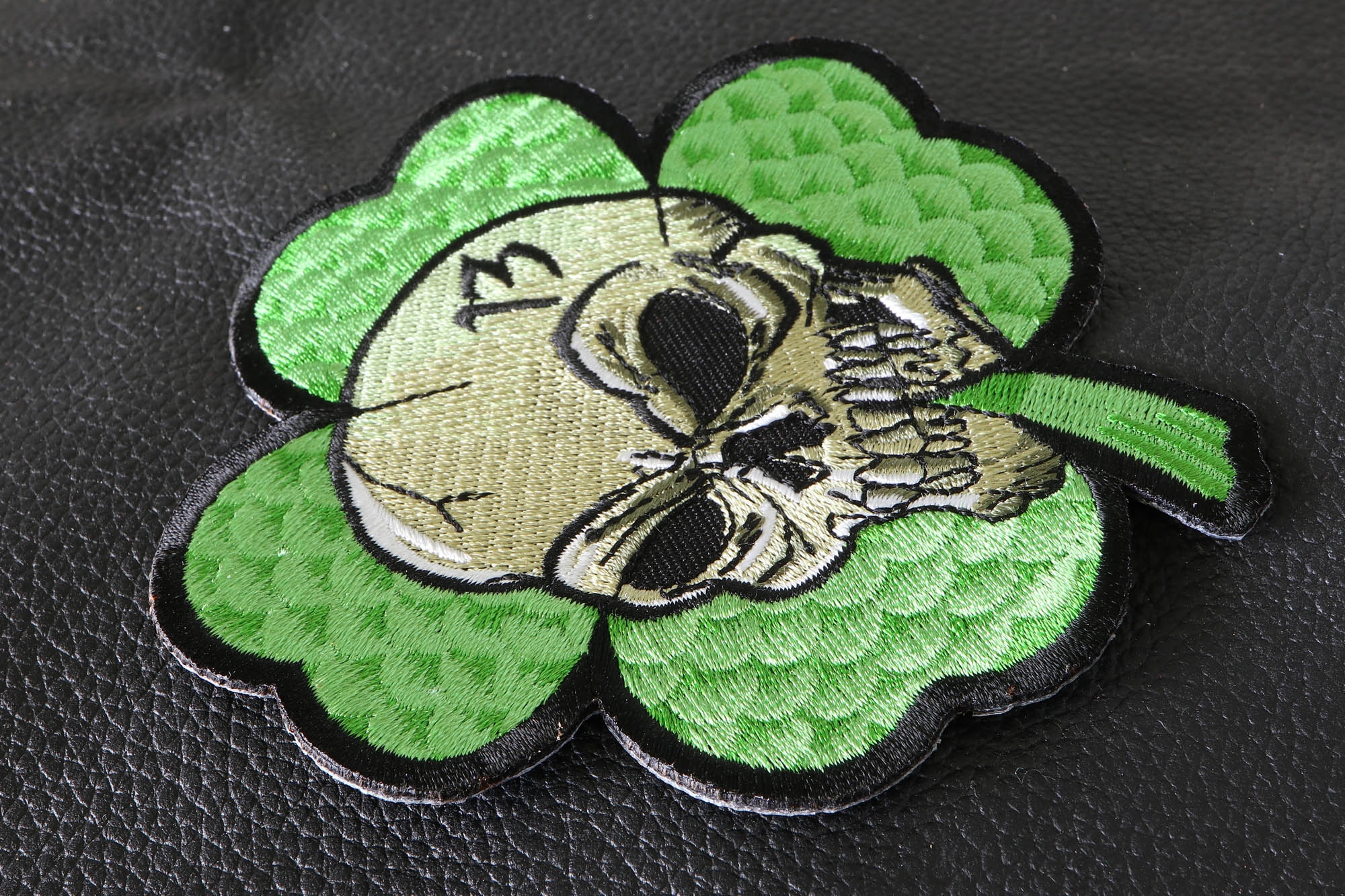 Clover Skull Patch, Biker Skull Patches by Ivamis Patches