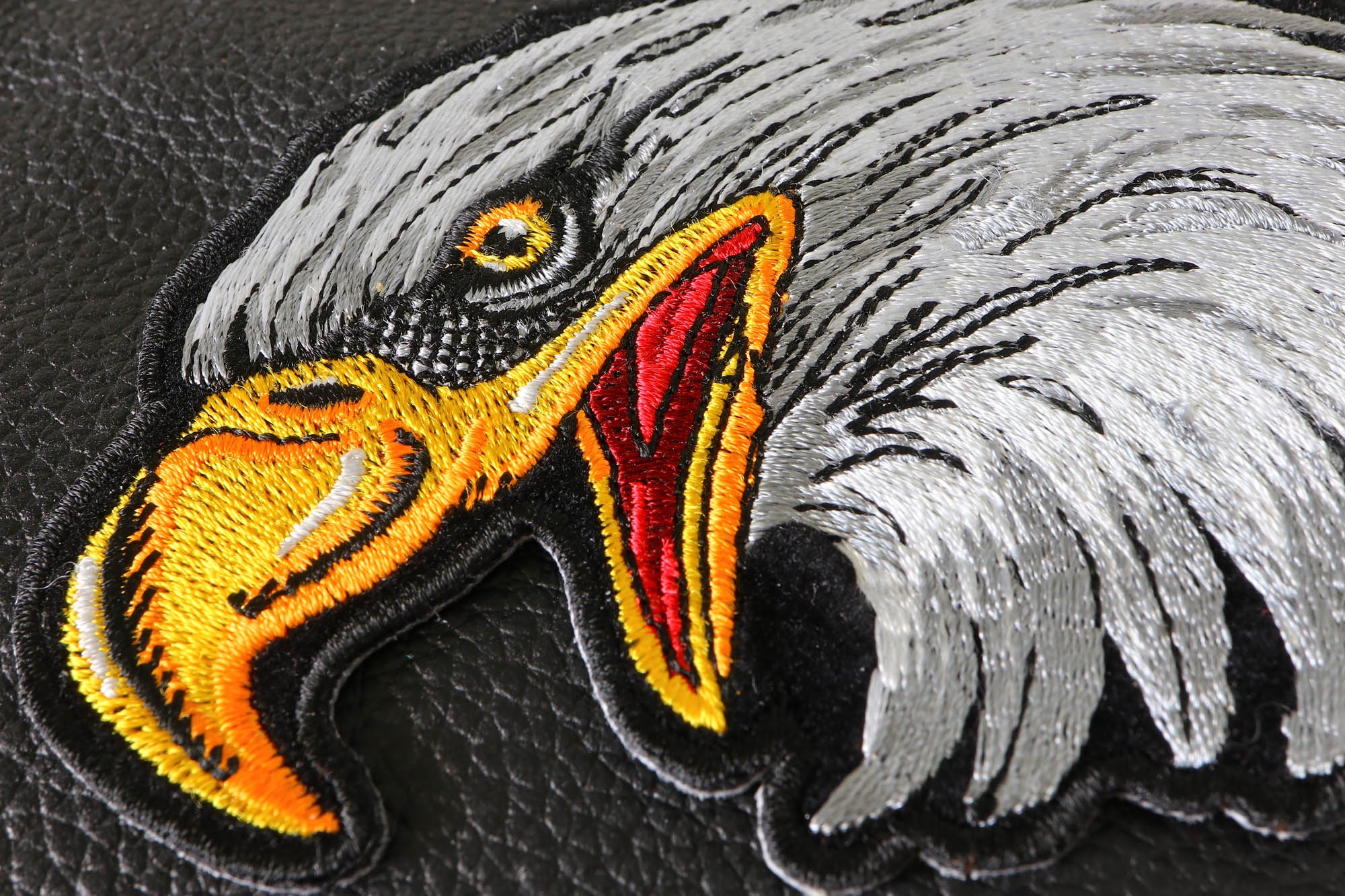 Eagle Head Facing Left Iron on Patch by Ivamis Patches