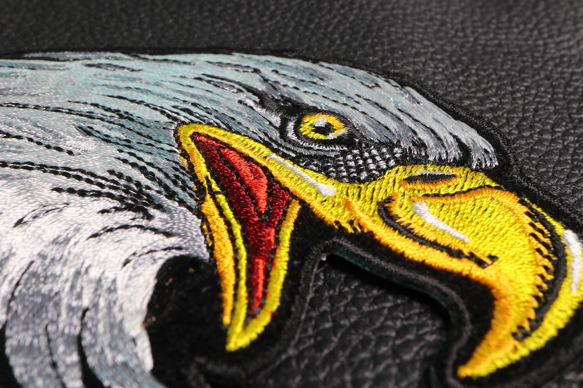 Eagle Head Facing Right Iron on Biker Patch - TheCheapPlace
