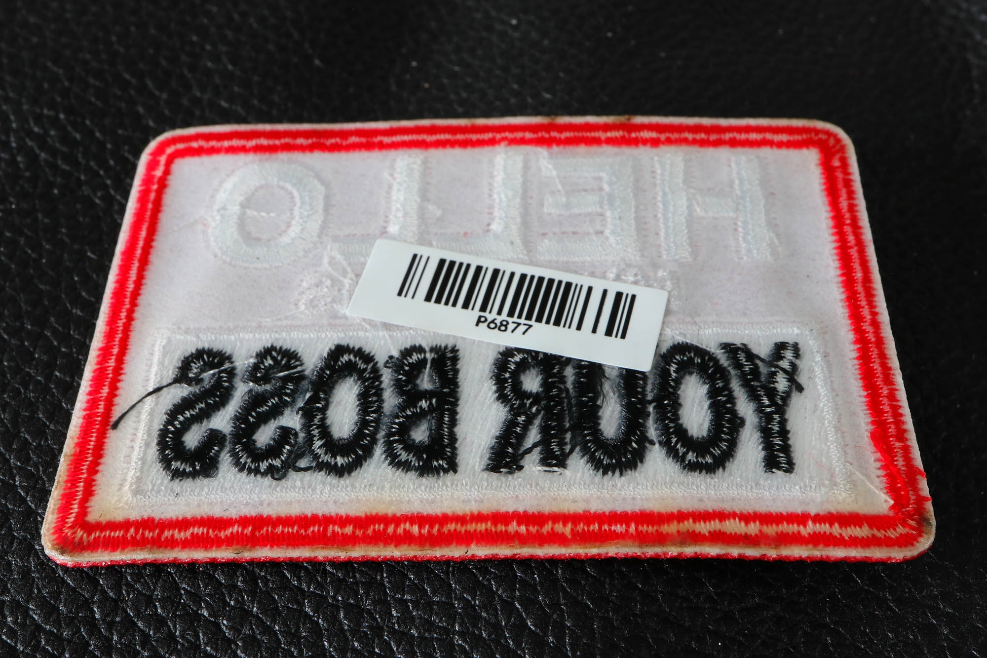 Hello My Name is Your Boss Funny Iron on Patch - TheCheapPlace