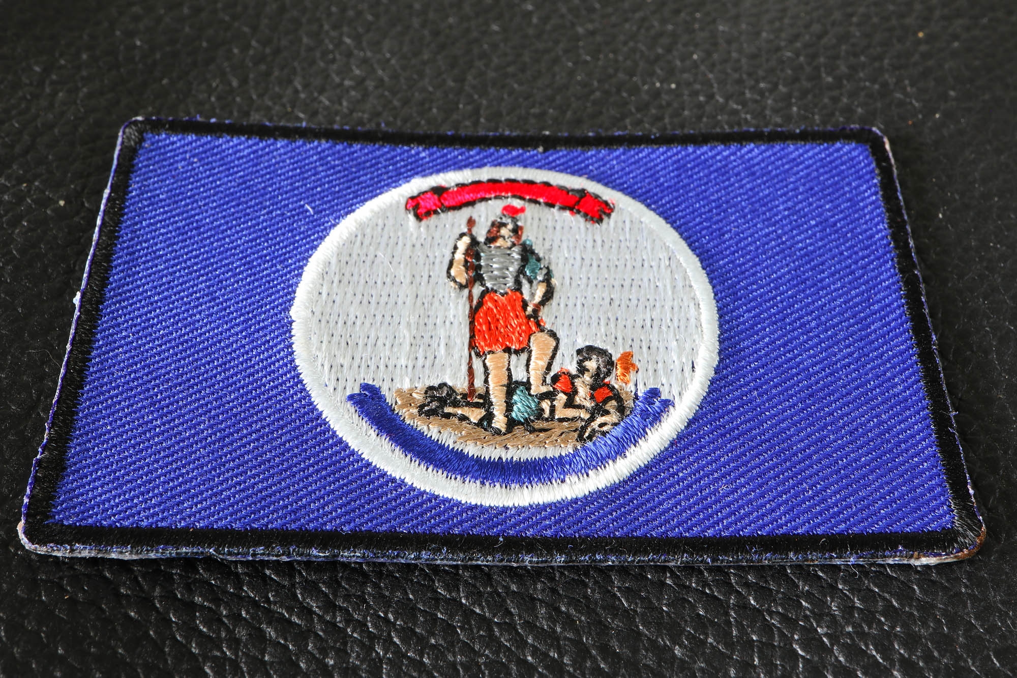 Historical Virginia Flag Iron on Patch by Ivamis Patches