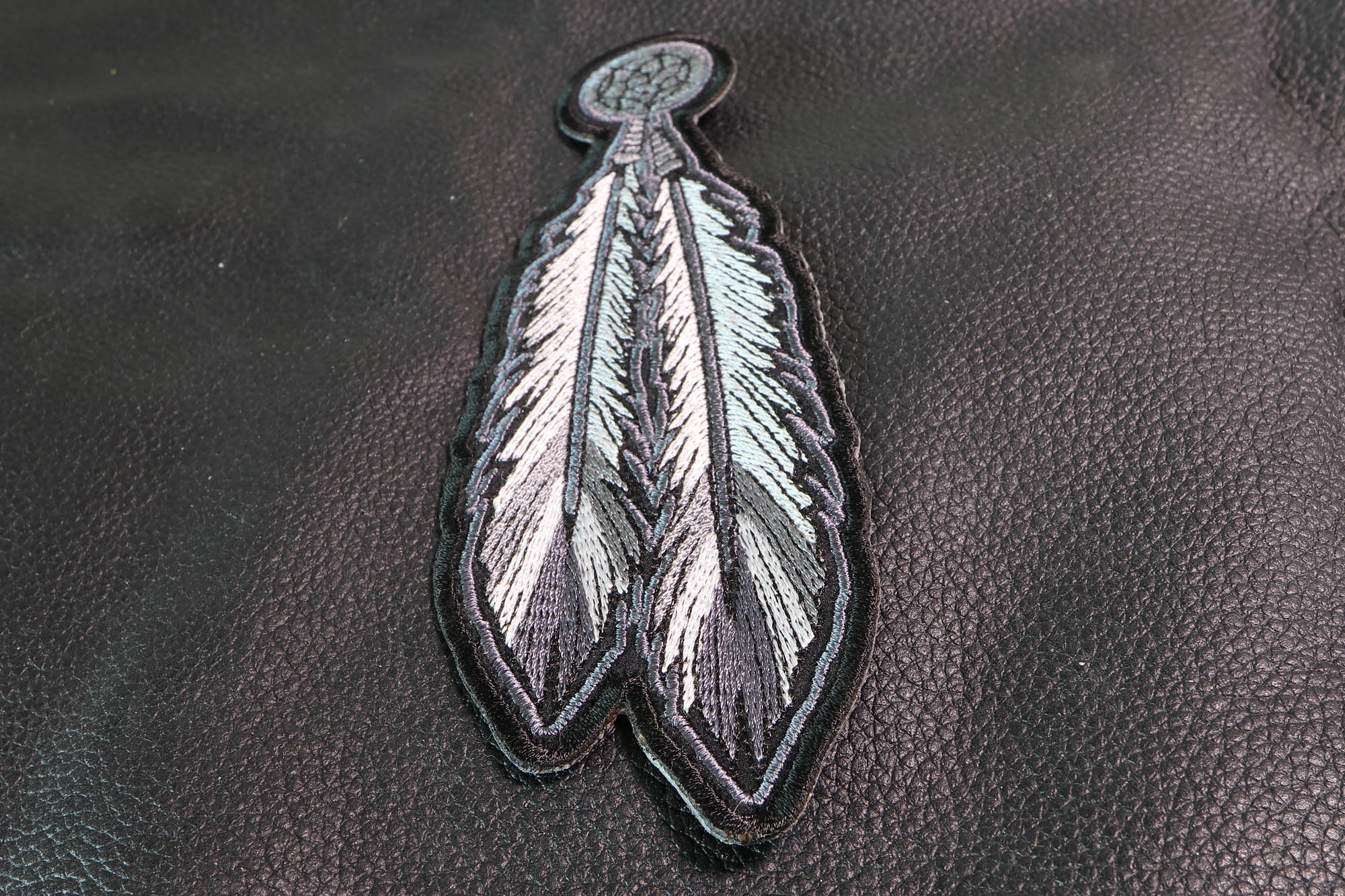 Feather Patch for Sewing or Ironing on to Jackets by Ivamis Patches