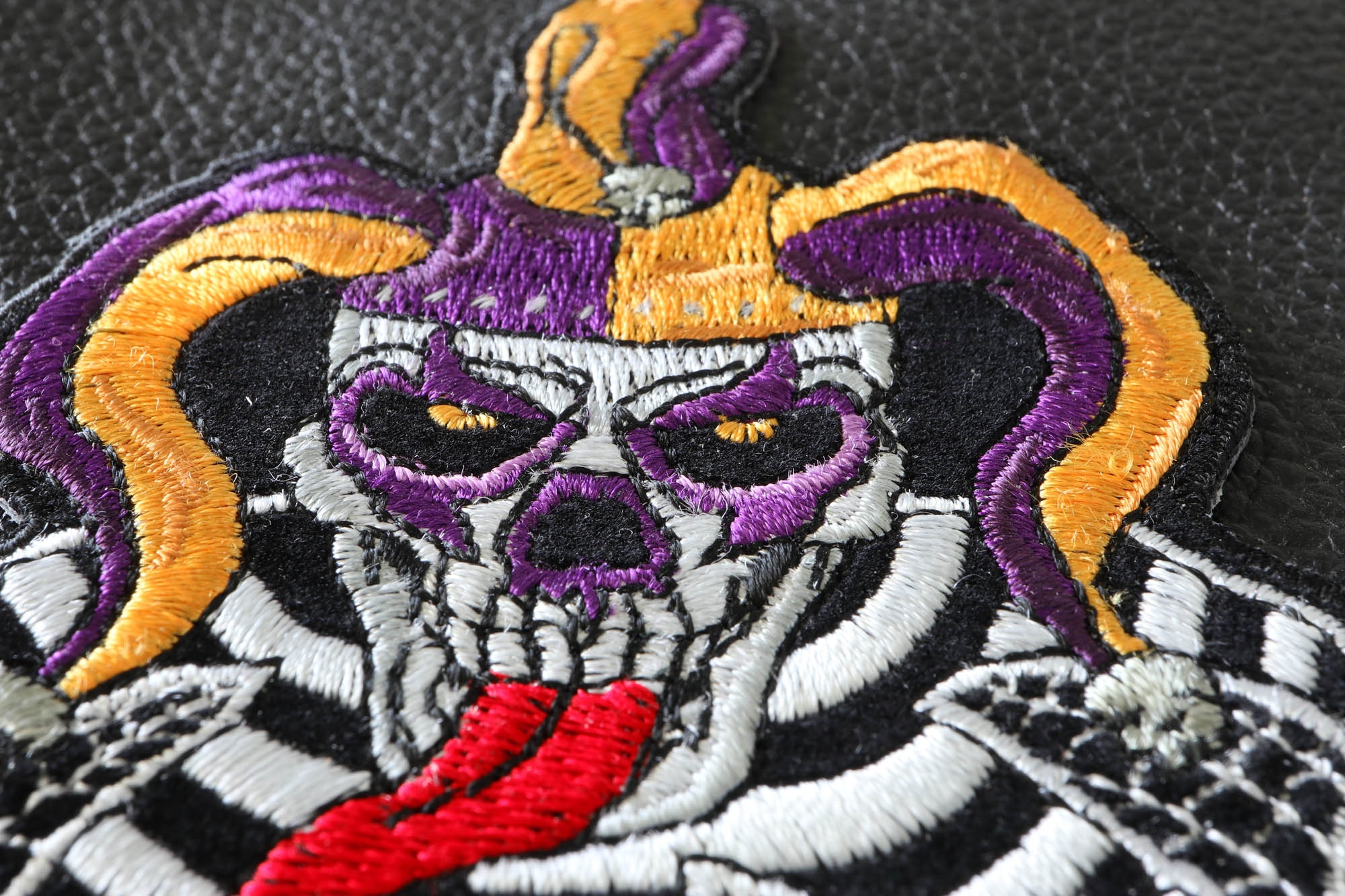 Jester Clown Skull Patch, Biker Skull Patches by Ivamis Patches
