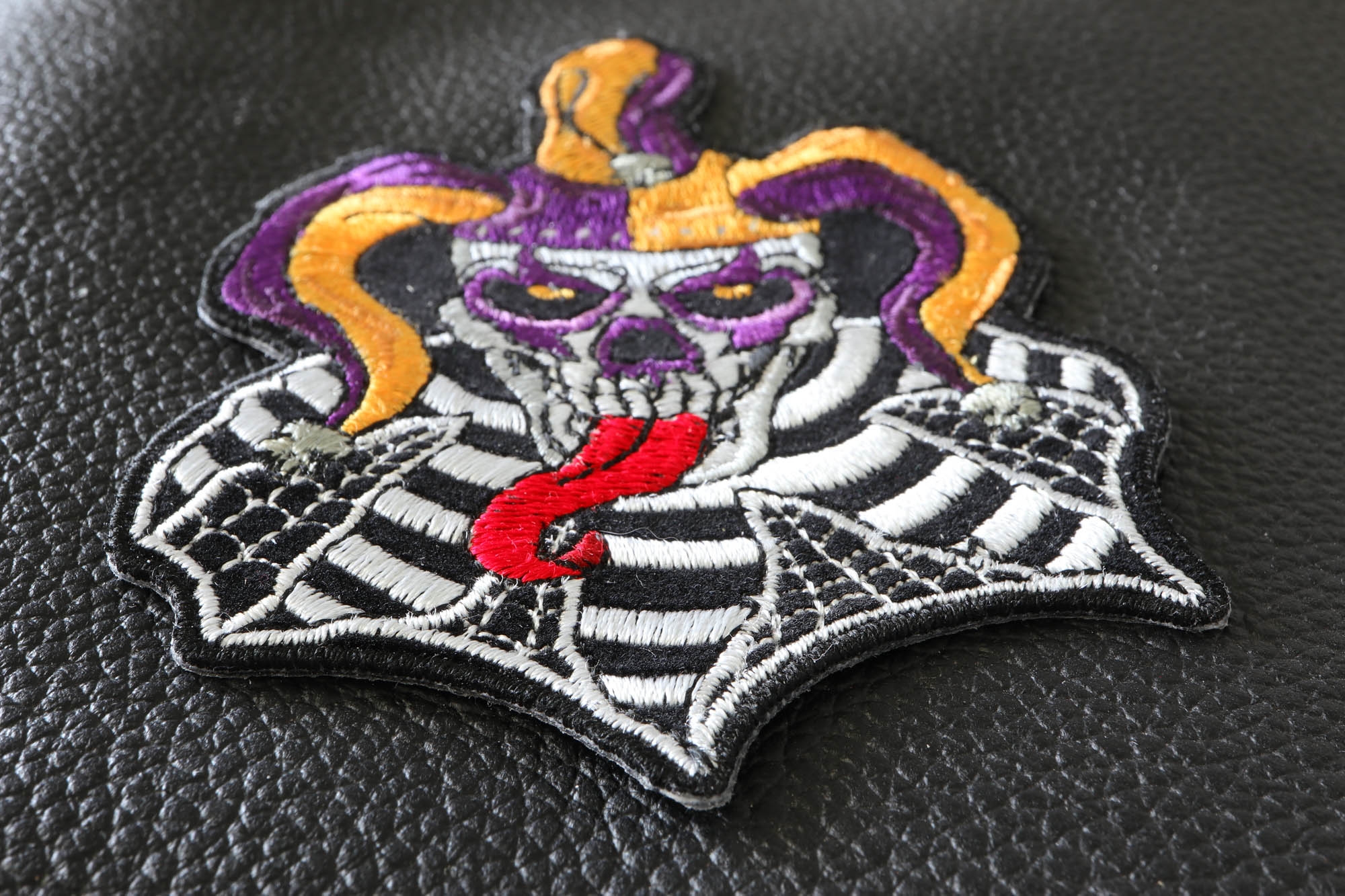 Jester Clown Skull Patch, Biker Skull Patches by Ivamis Patches