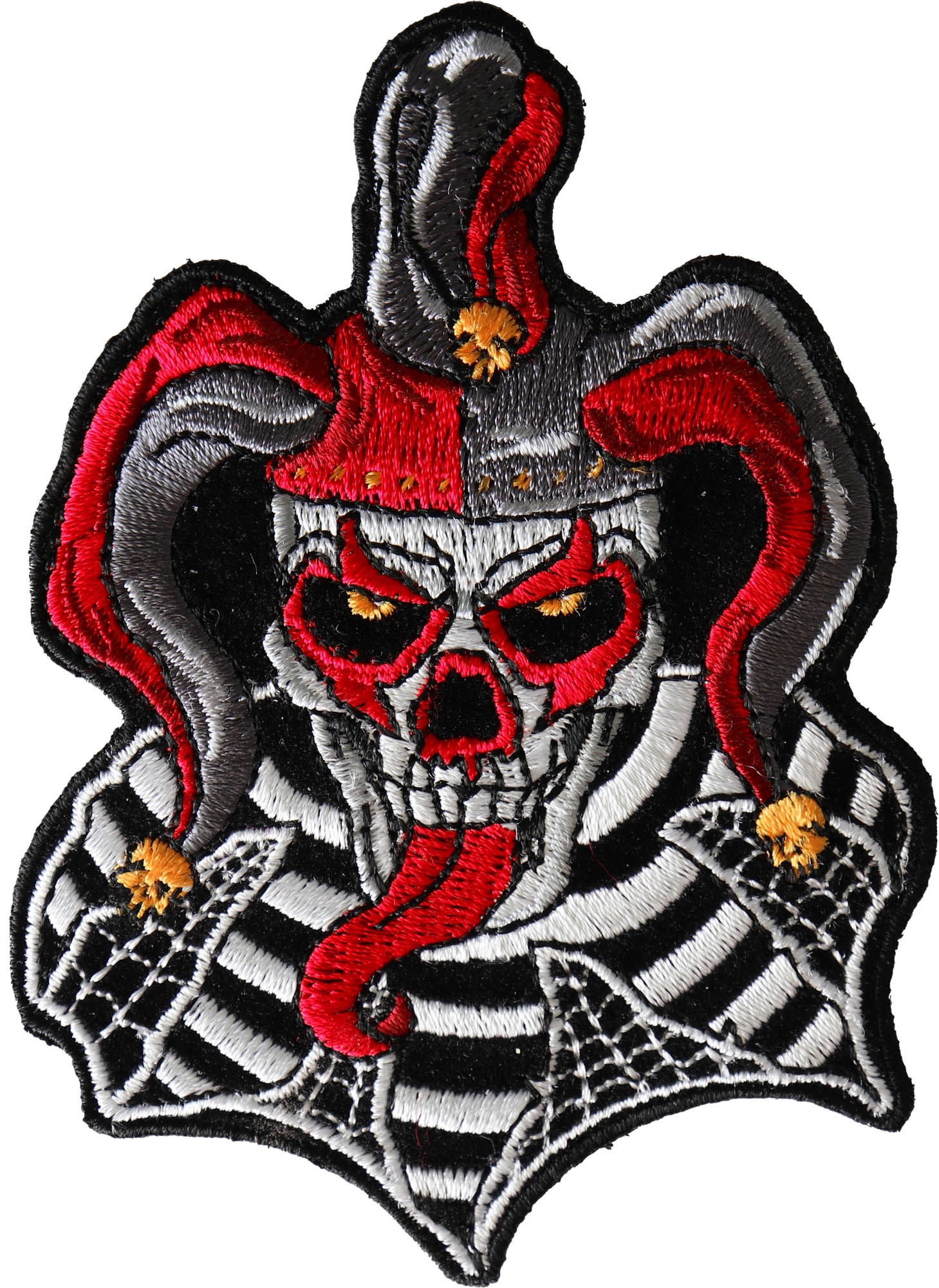 Jester Skull Patch, Biker Skull Patches by Ivamis Patches