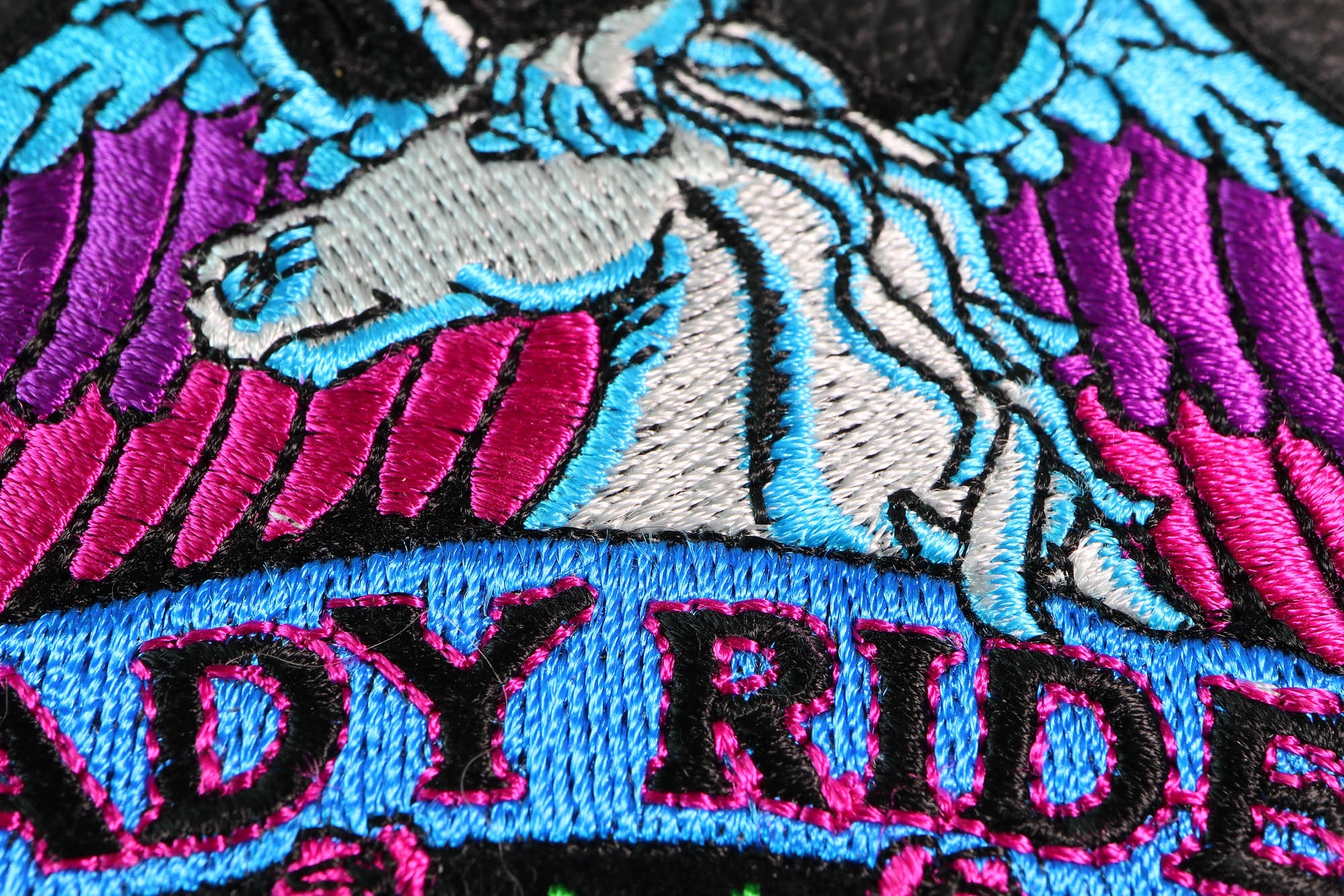 Unicorn Patch for Sewing or Ironing on to Biker Vests by Ivamis Patches