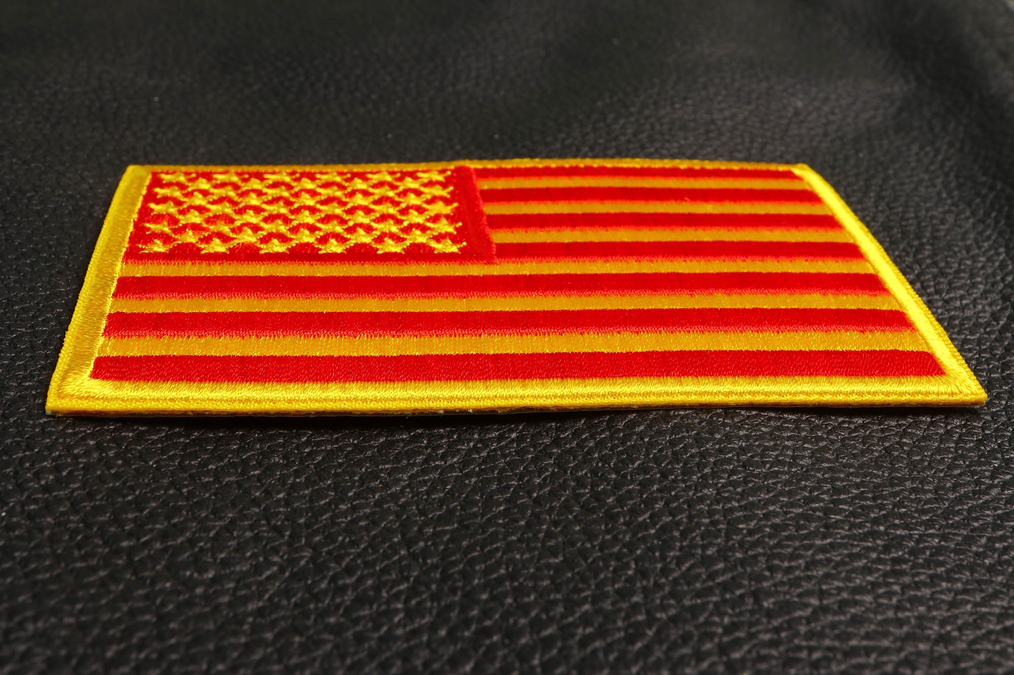 US Flag Patch Red Yellow Marine Colors by Ivamis Patches