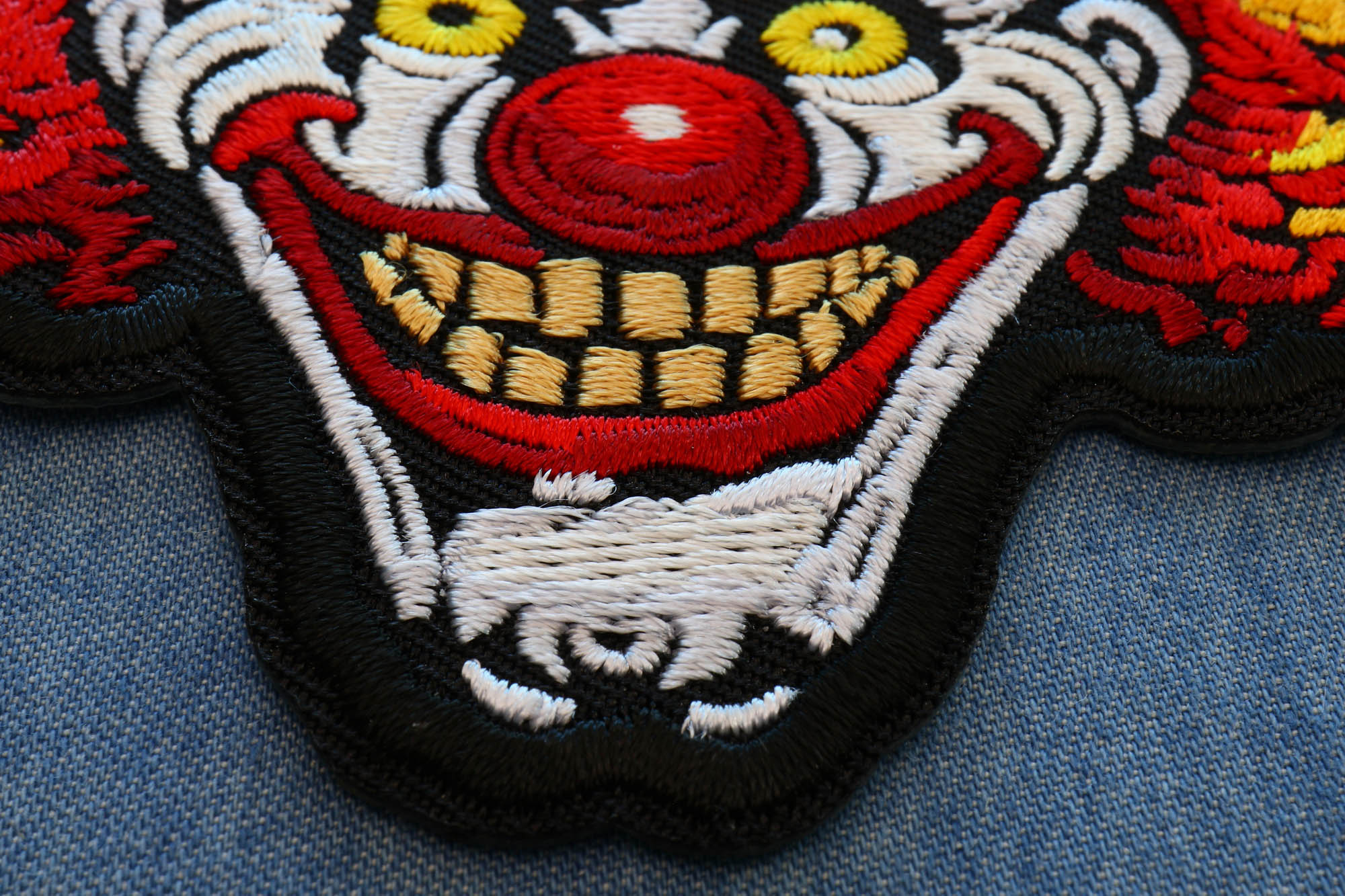 Afro Clown Patch - Iron on Novelty Patches by Ivamis Patches