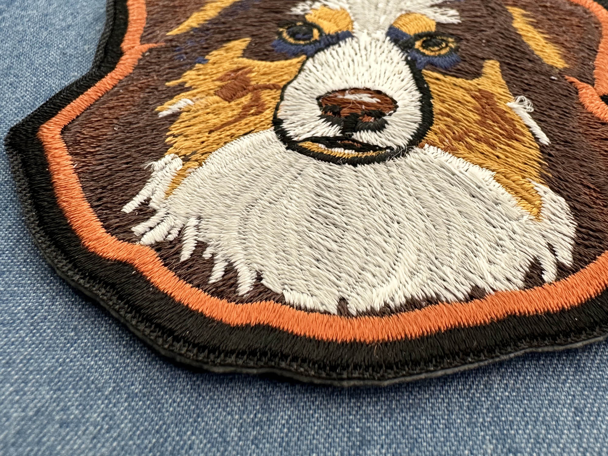 Australian Shepard Dog Iron on Patch by Ivamis Patches