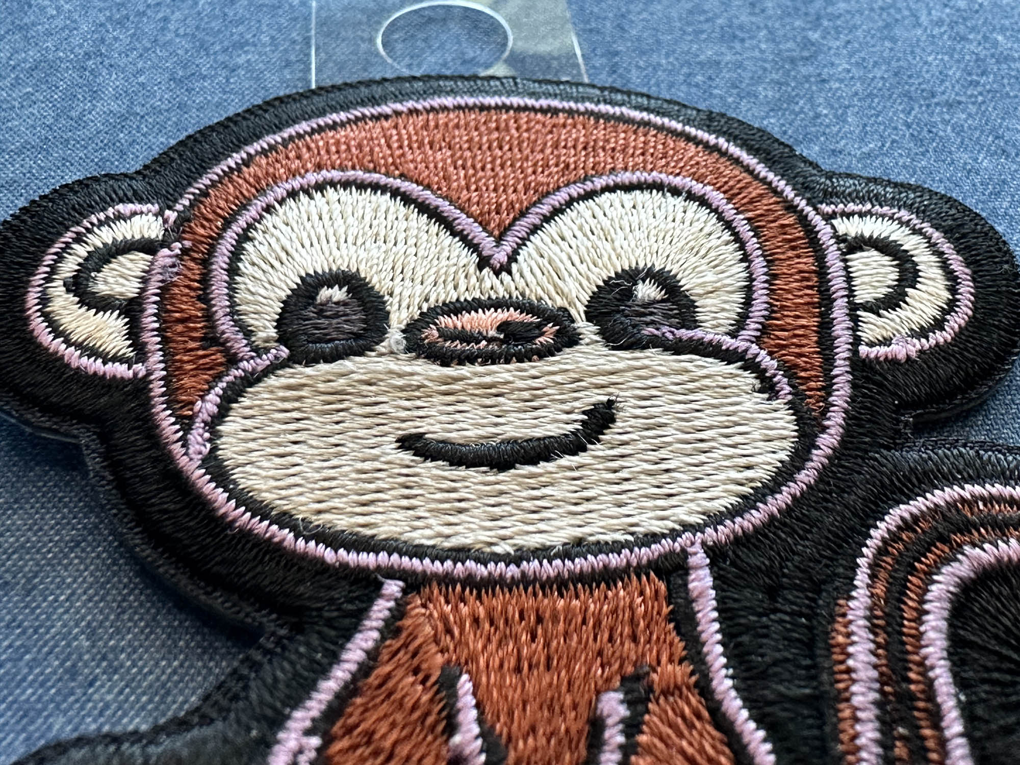 Baby Monkey Iron on Patch - Iron on Monkey Patches by Ivamis Patches